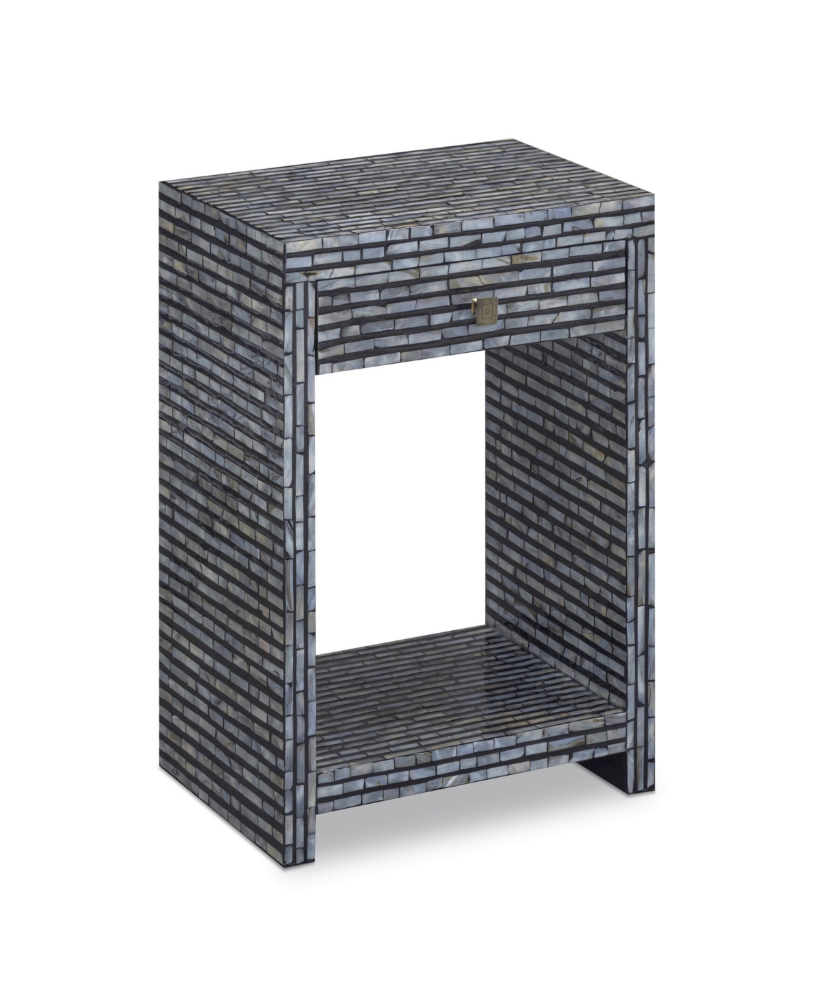 Click here for Tov Furniture Cassis 23.6 Wood Mother of Pearl Nig... prices