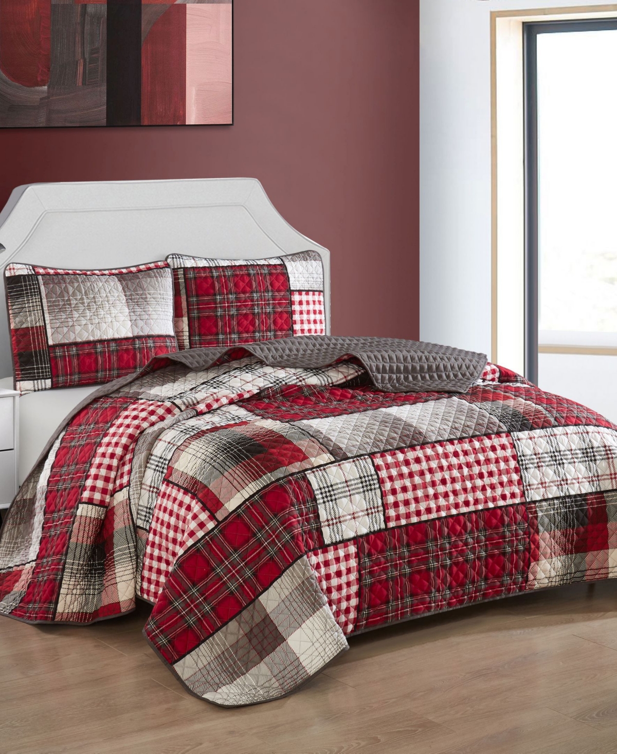 Click here for Stratford Park Thomas Geometric 3-Piece Quilt Set... prices