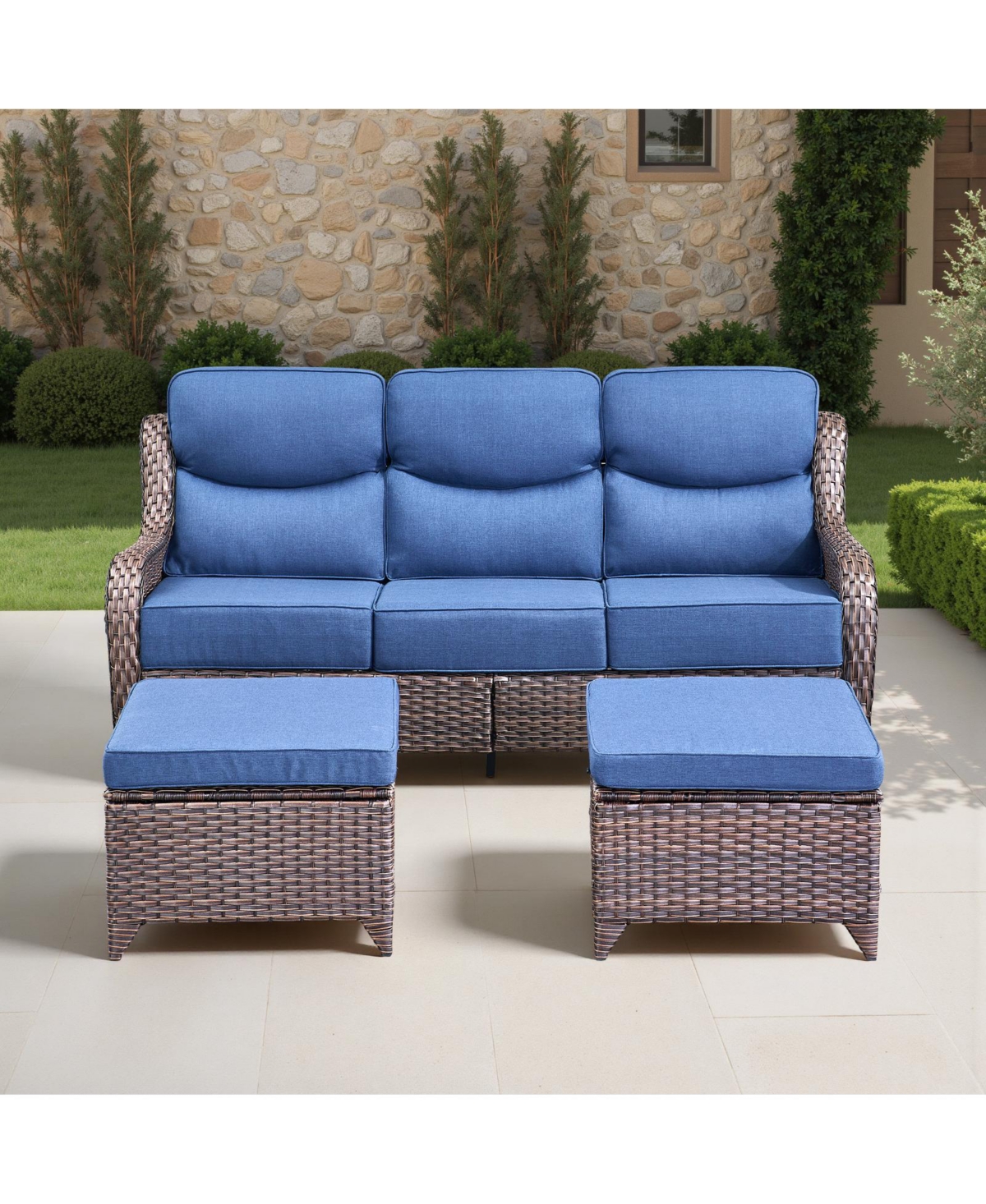 Click here for Pocassy Outdoor Patio Furniture Set 6Piece Wicker... prices