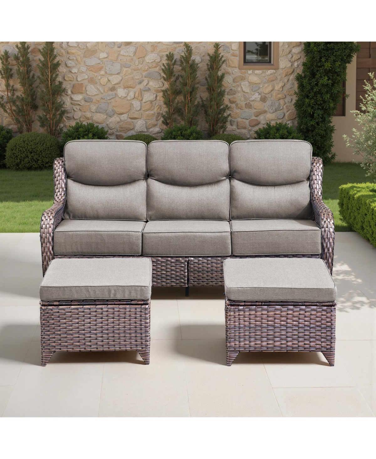 Click here for Pocassy Outdoor Patio Furniture Set 6Piece Wicker... prices