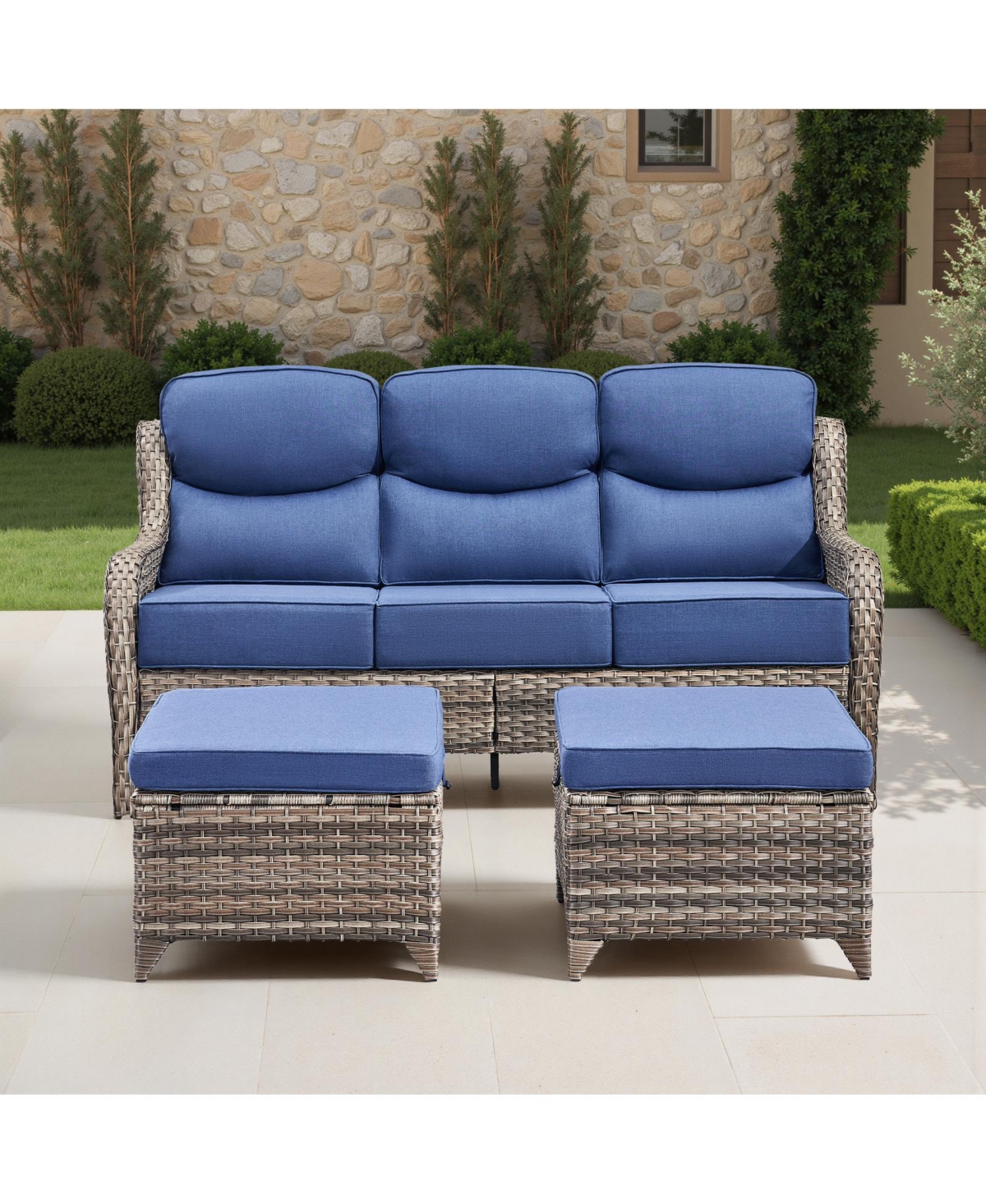 Click here for Pocassy Outdoor Patio Furniture Set 6Piece Wicker... prices