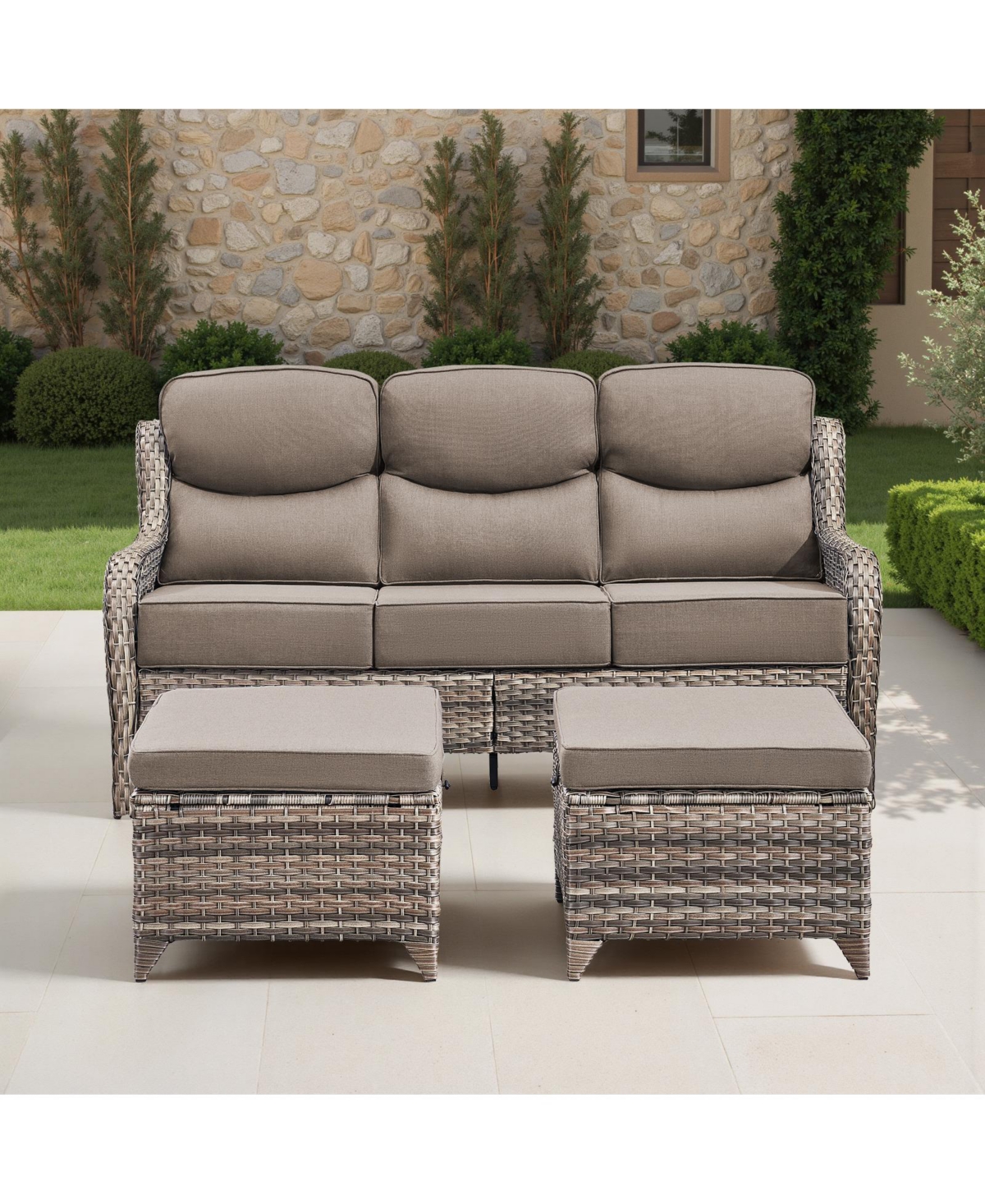 Click here for Pocassy Outdoor Patio Furniture Set 6Piece Wicker... prices