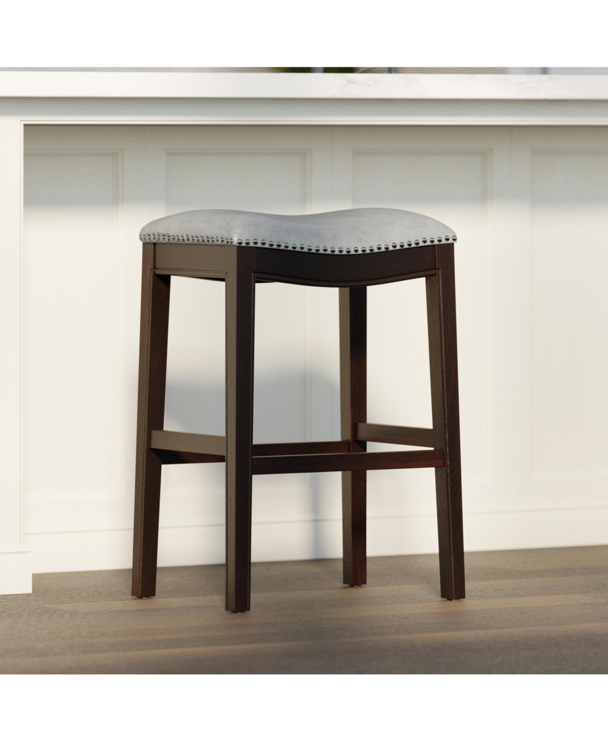 Click here for Clihome 31 Inch High Bar Stool - Solid Wood Frame... prices