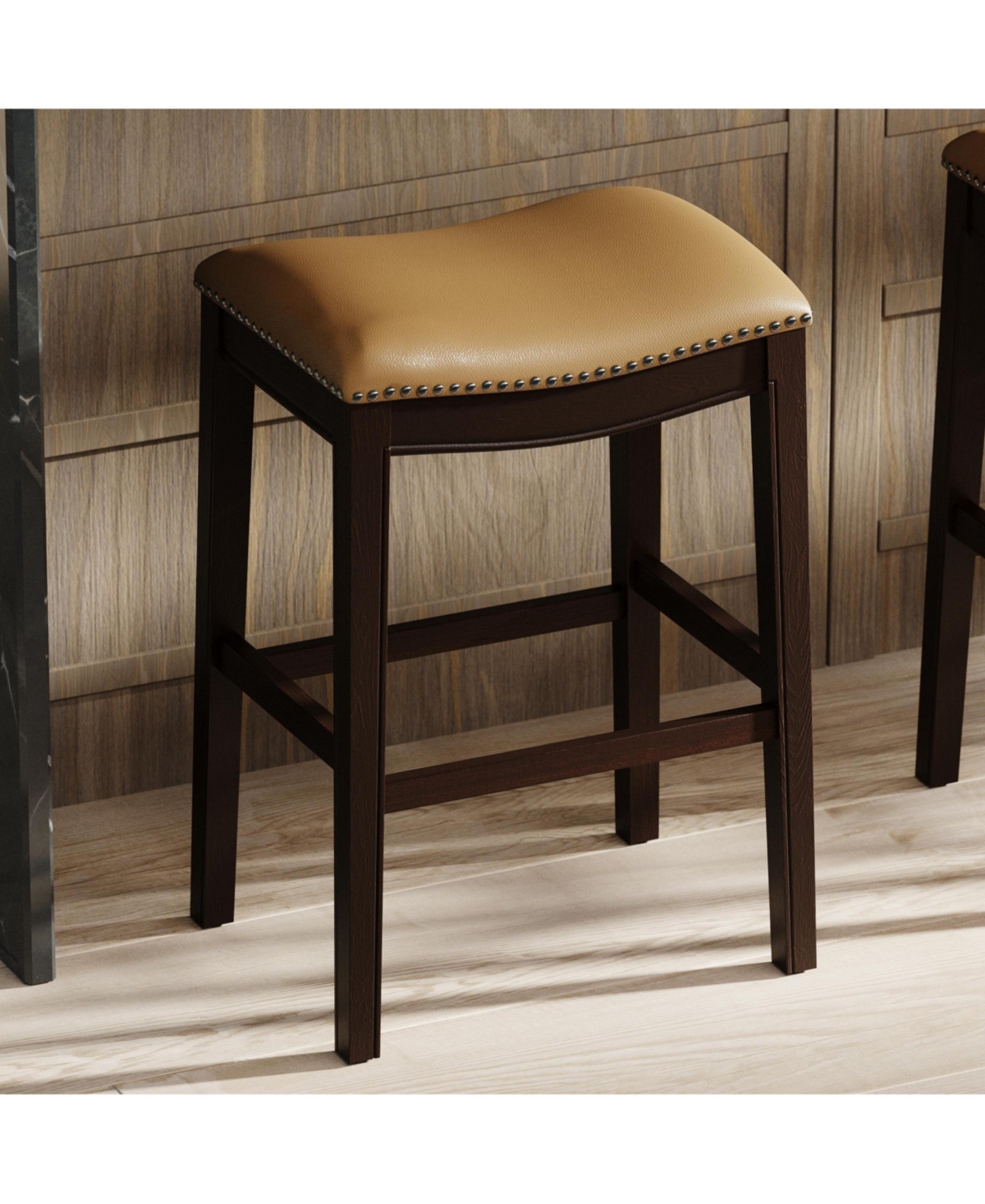 Click here for Clihome 31 Inch High Bar Stool - Solid Wood Frame... prices