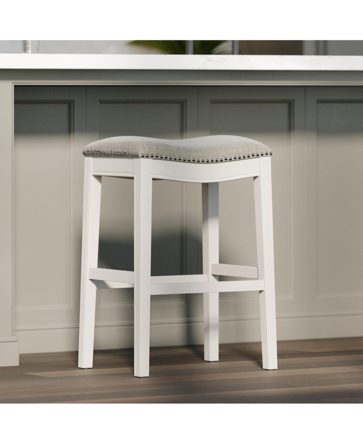 Click here for Clihome 31 Inch High Bar Stool - Solid Wood Frame... prices