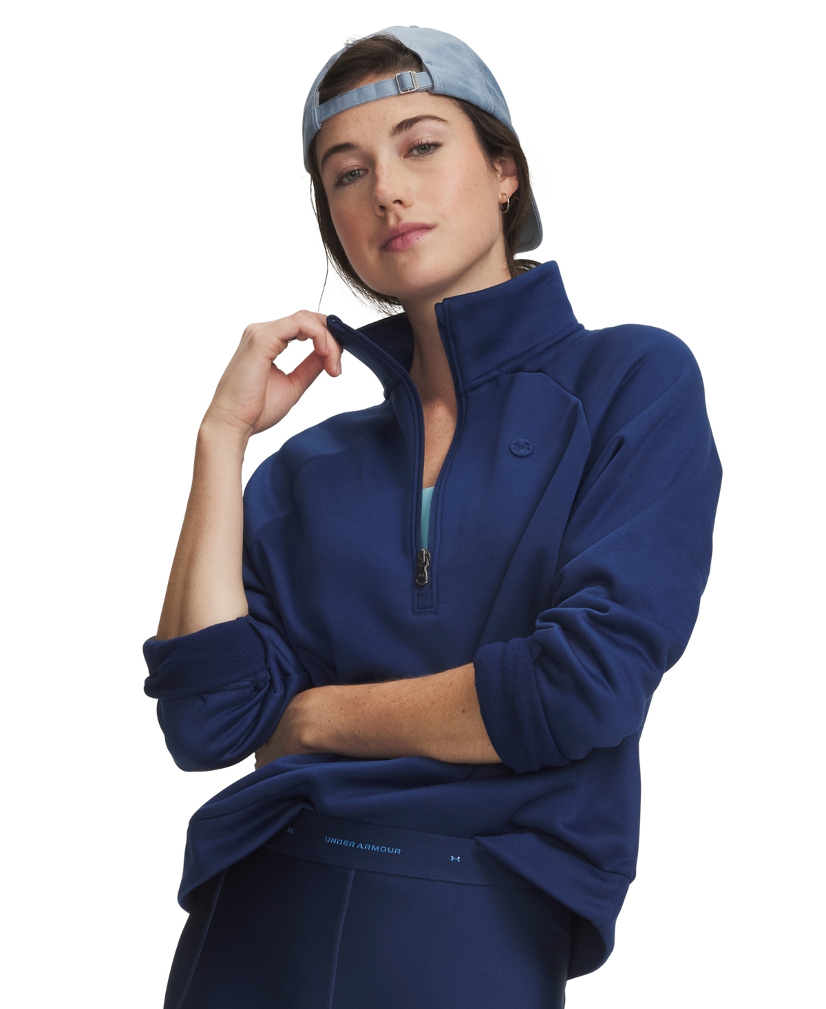 Click here for Under Armour Womens Fleece Zipper Sweatshirt - Bla... prices
