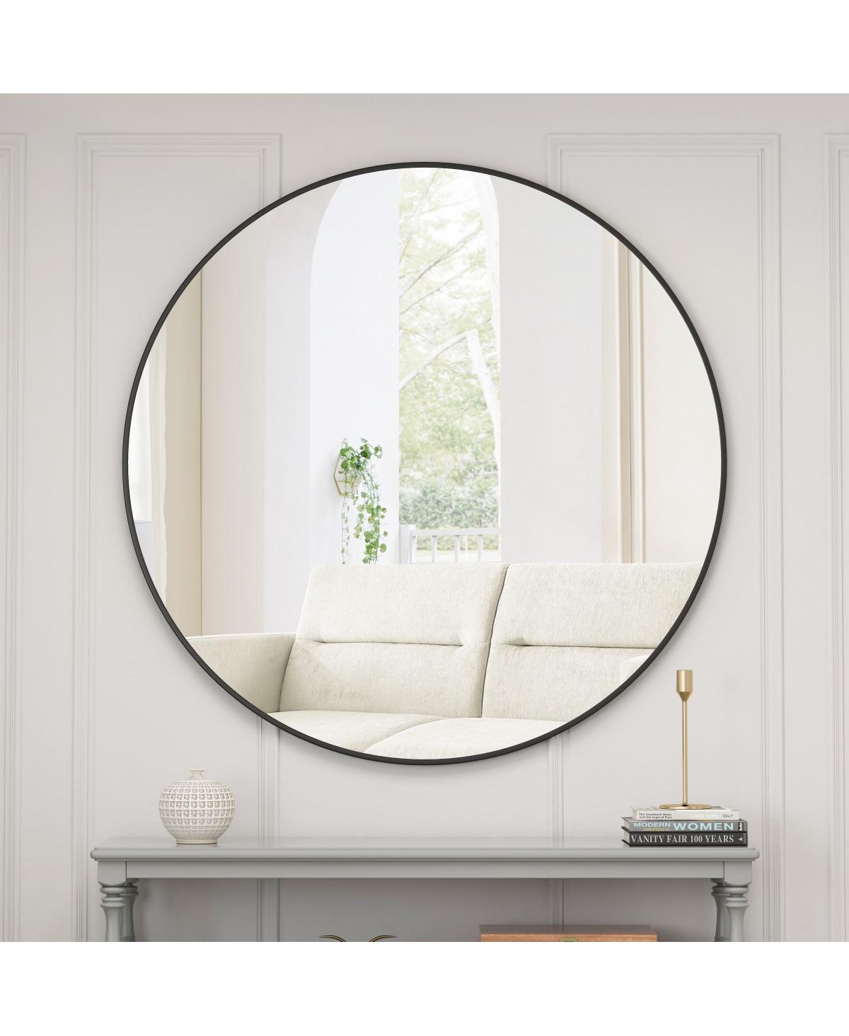 Click here for Laoties Oversized Round Wall Mirror  Modern Metal... prices