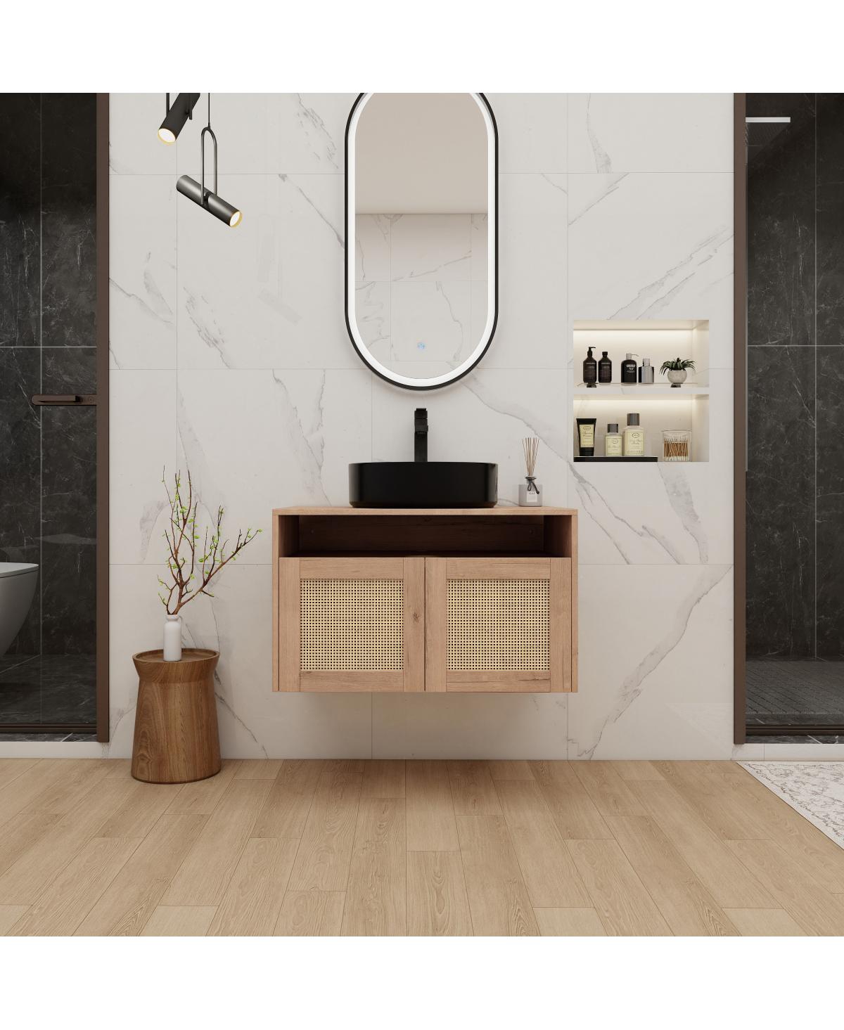 Click here for Sillysis 30 Inch Wall Mounted Modern Bathroom Vani... prices