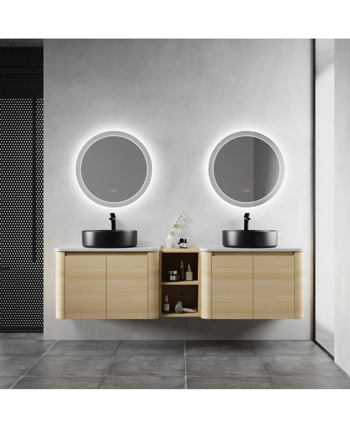Click here for Sillysis 71 Inch Wall Mounted Double Bathroom Vani... prices