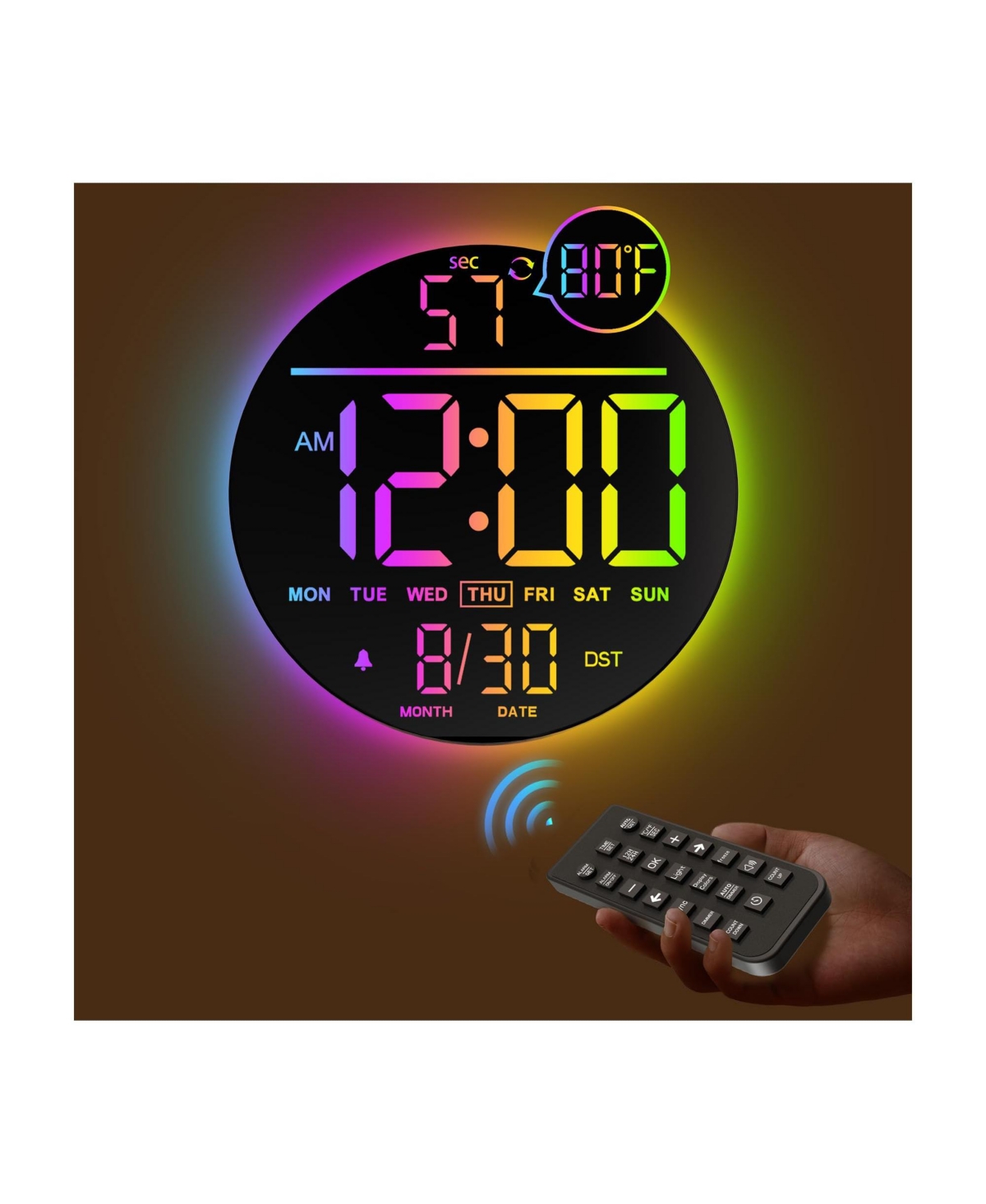 Click here for Jall 10 Inch Large Digital Wall Clock (Blue) with... prices