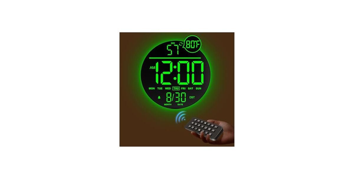 Click here for Jall 10 Inch Large Digital Wall Clock (Blue) with... prices