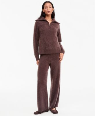 Click here for Charter Club Womens Brushed Cashmere Quarter Zip P... prices