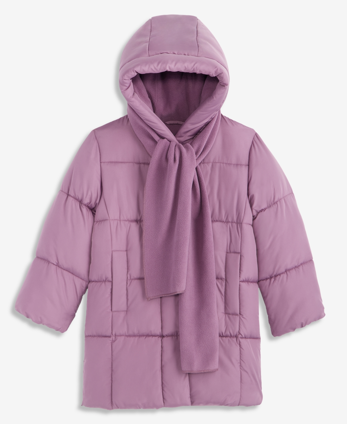 Click here for S Rothschild & Co Girls Xs-xl Box Quilt Hooded Sta... prices