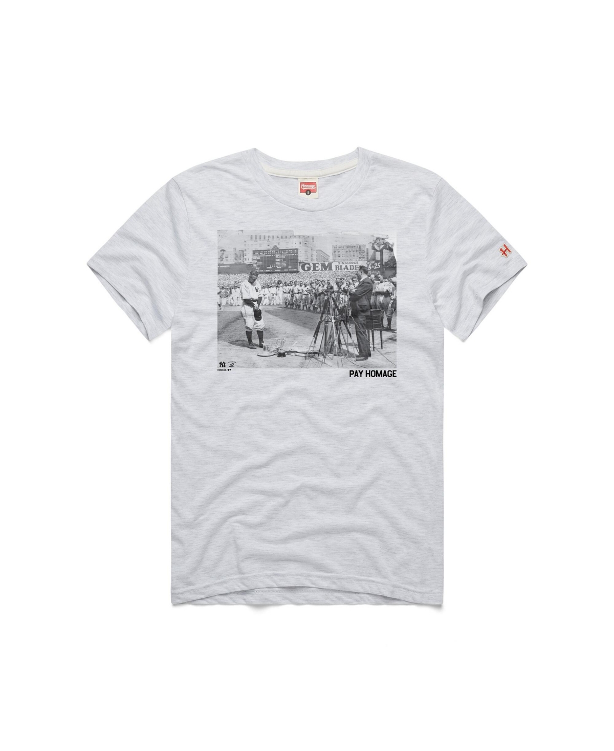 Click here for Homage Mens Lou Gehrig Ash New York Yankees Cooper... prices