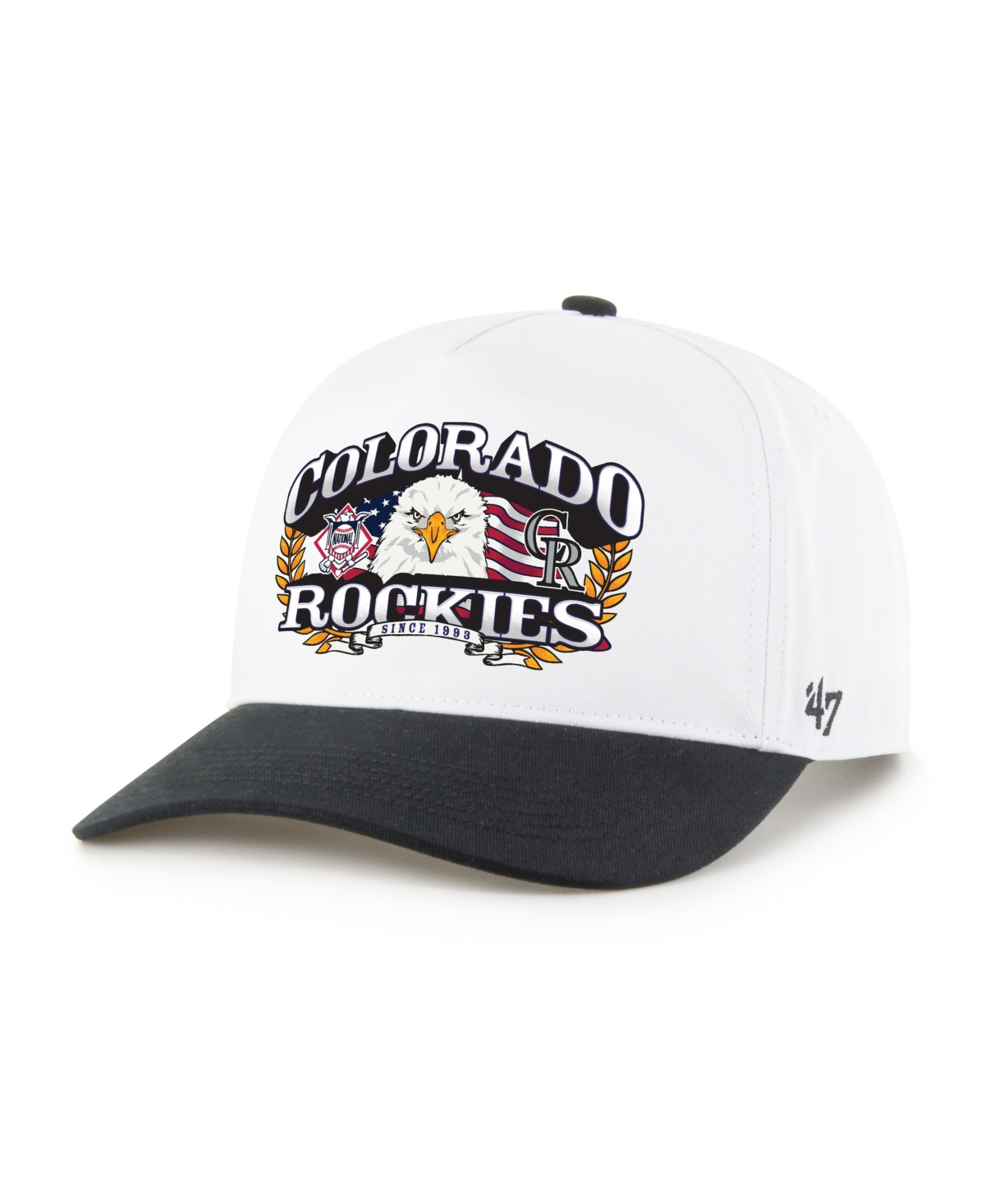 Click here for 47 Brand Mens White/Black Colorado Rockies America... prices
