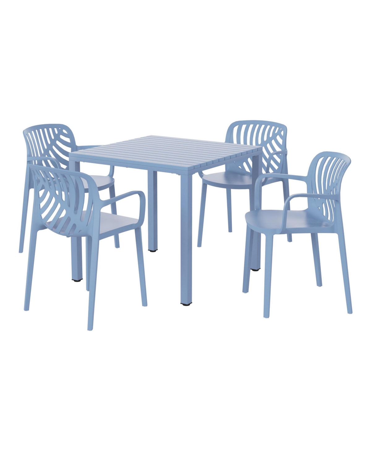 Click here for 5-Piece Outdoor Square Dining Table Patio Set with... prices