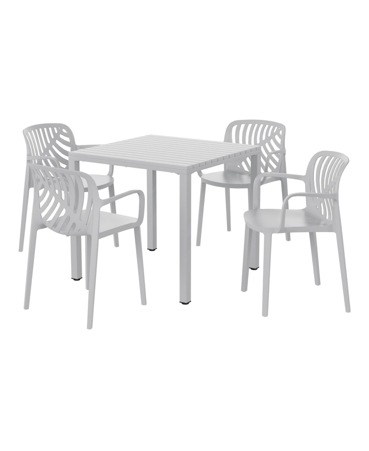 Click here for 5-Piece Outdoor Square Dining Table Patio Set with... prices