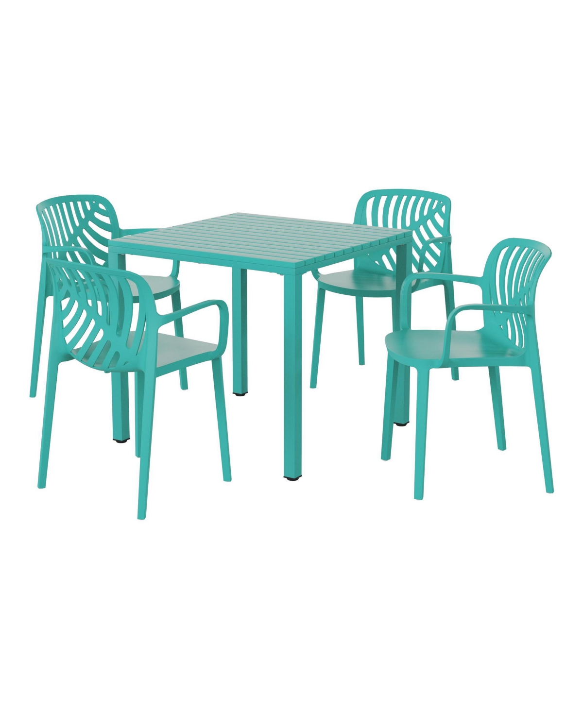 Click here for 5-Piece Outdoor Square Dining Table Patio Set with... prices