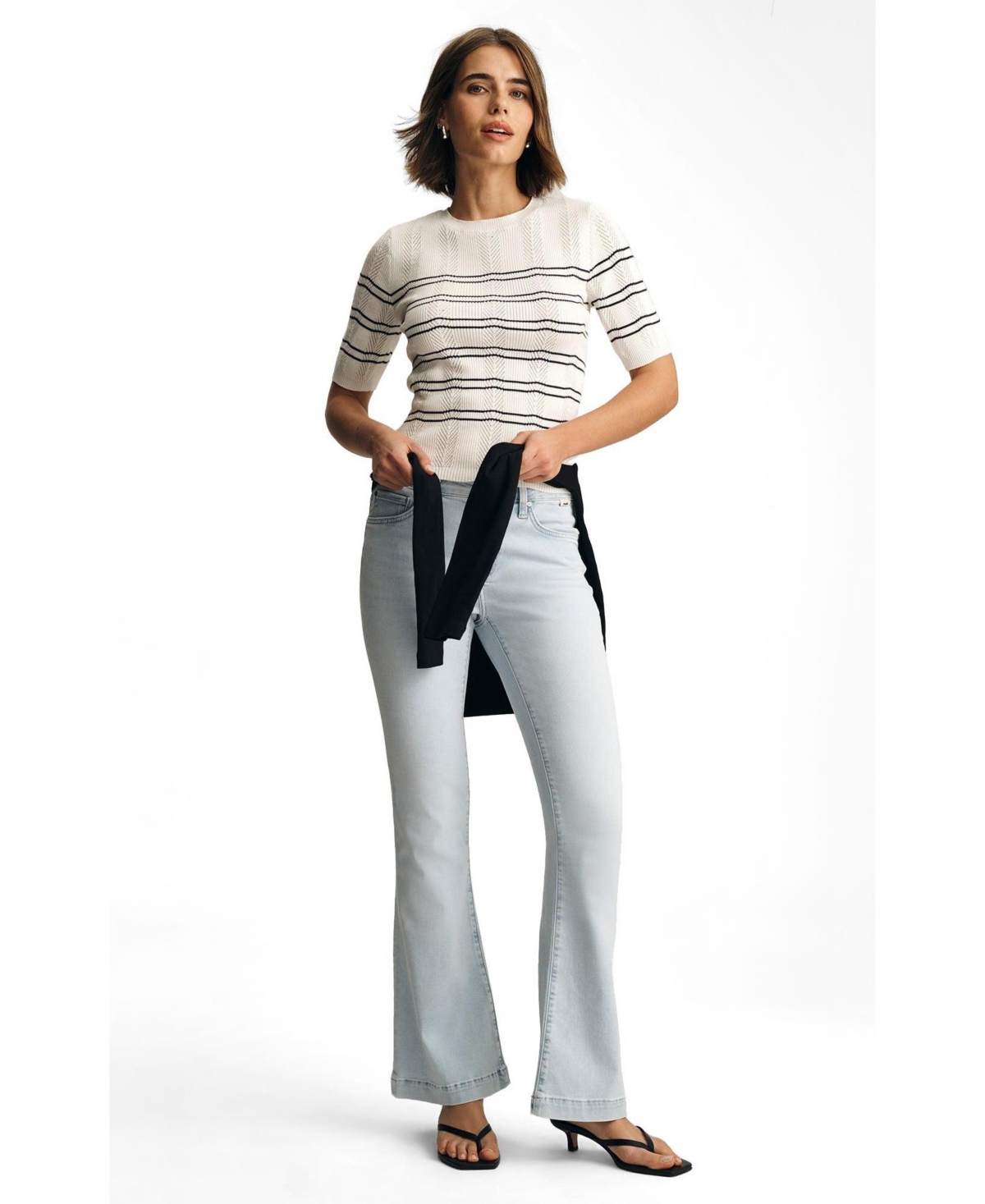 Click here for Mavi Jeans Womens Sydney High Rise Flare Jeans - L... prices