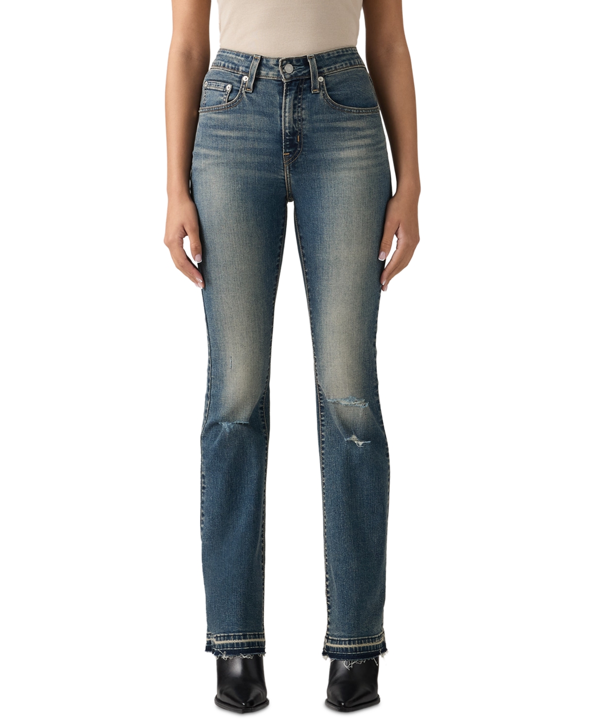 Click here for Levis 725 High-Waist Classic Stretch Bootcut Jeans... prices
