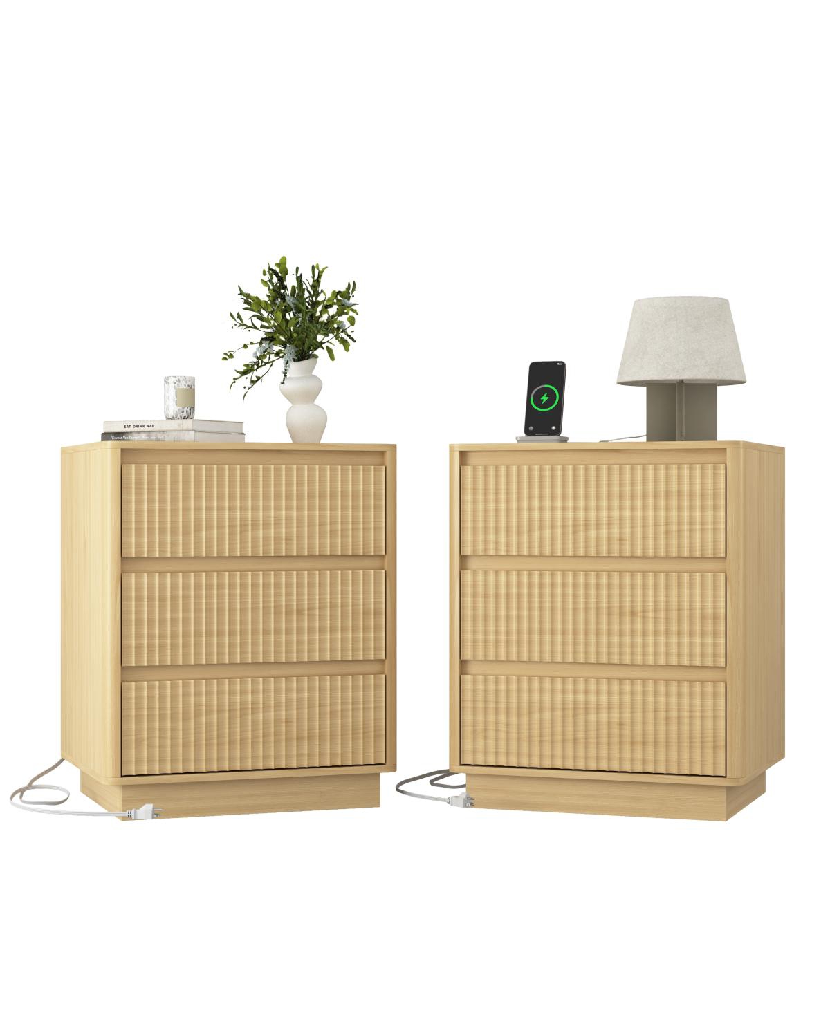 Click here for Streamdale Furniture (Set of 2) End Table with Usb... prices