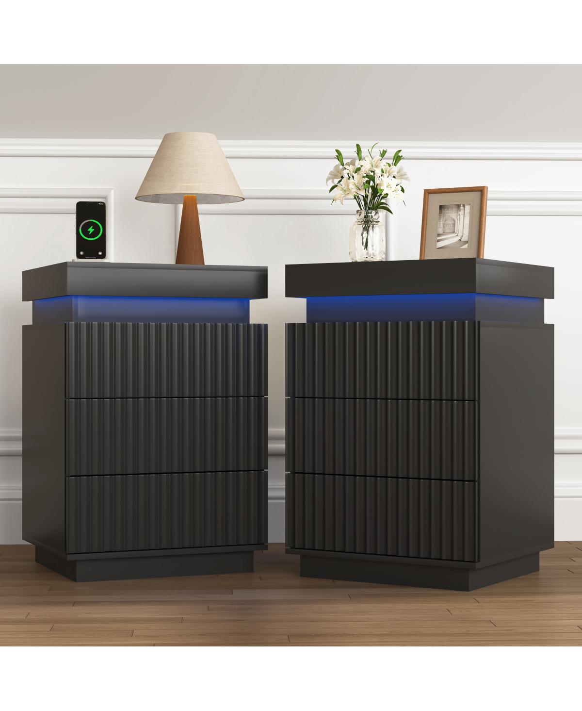 Click here for Streamdale Furniture (Set of 2) End Table with Usb... prices