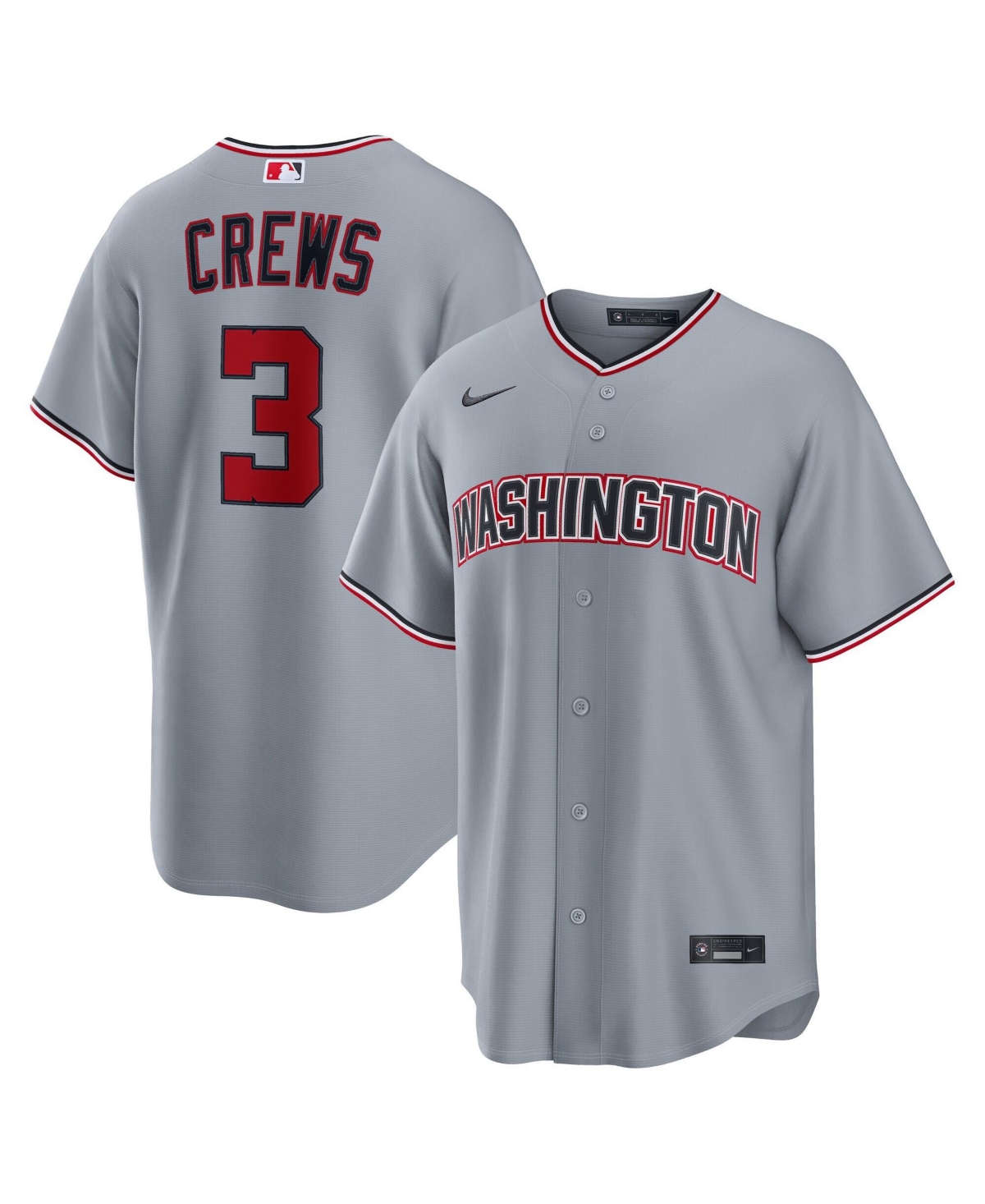 Click here for Nike Mens Dylan Crews Gray Washington Nationals Ro... prices