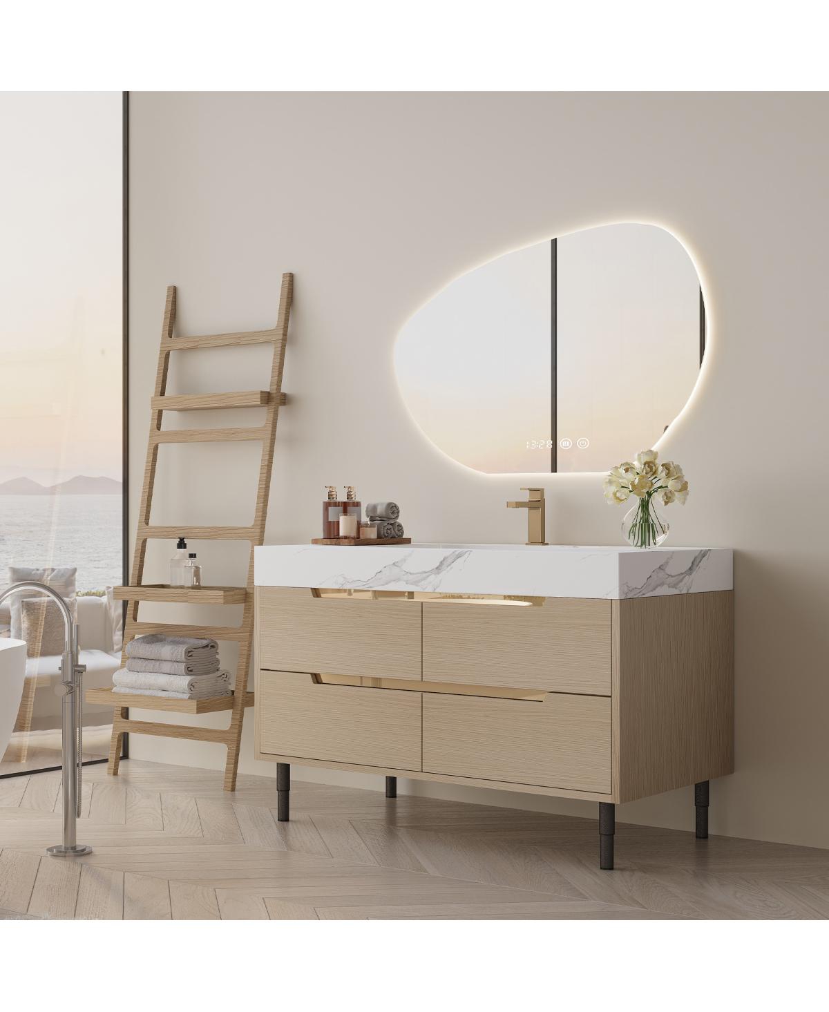 Click here for Sillysis 35.4 Modern Sintered Stone Bathroom Vanit... prices
