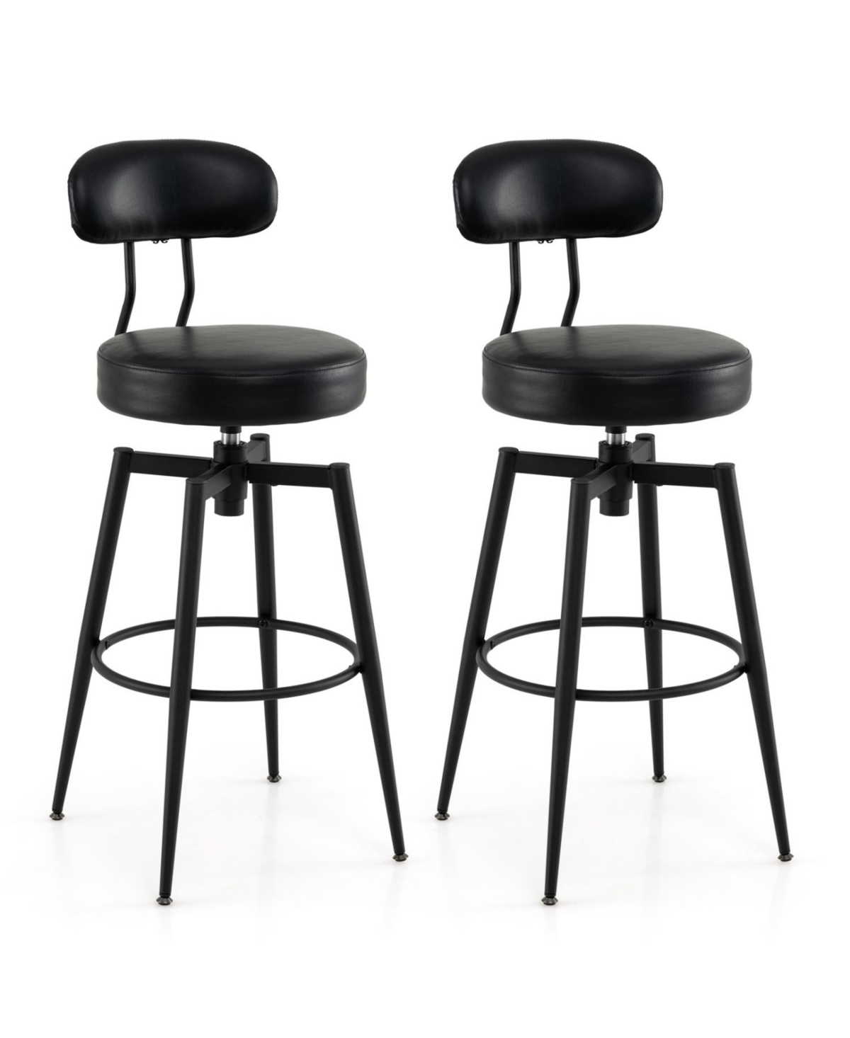 Click here for Slickblue Set of 2 Bar Stools Swivel Design with F... prices