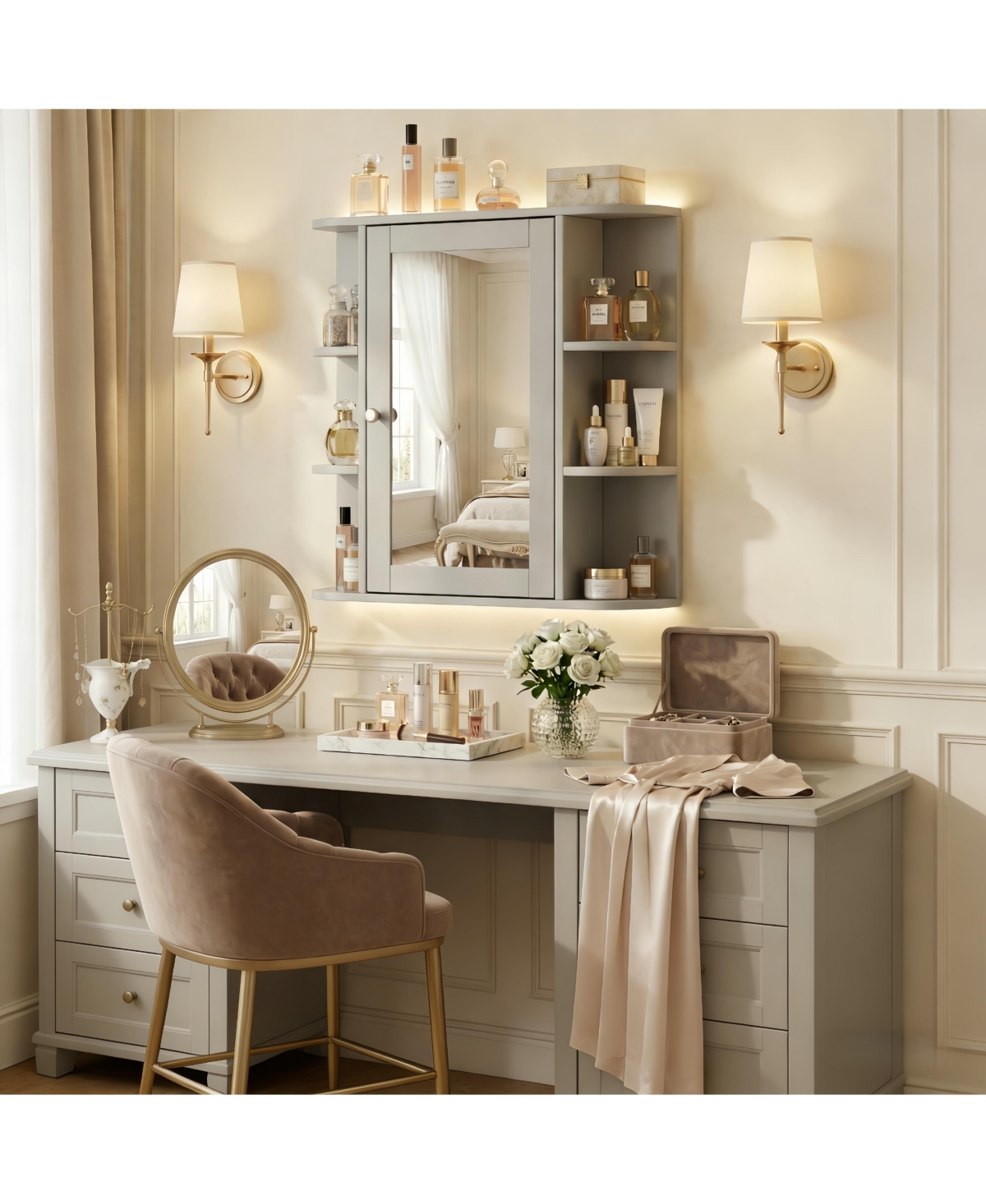 Click here for Phying Bathroom Wall Storage Cabinet with Mirror... prices