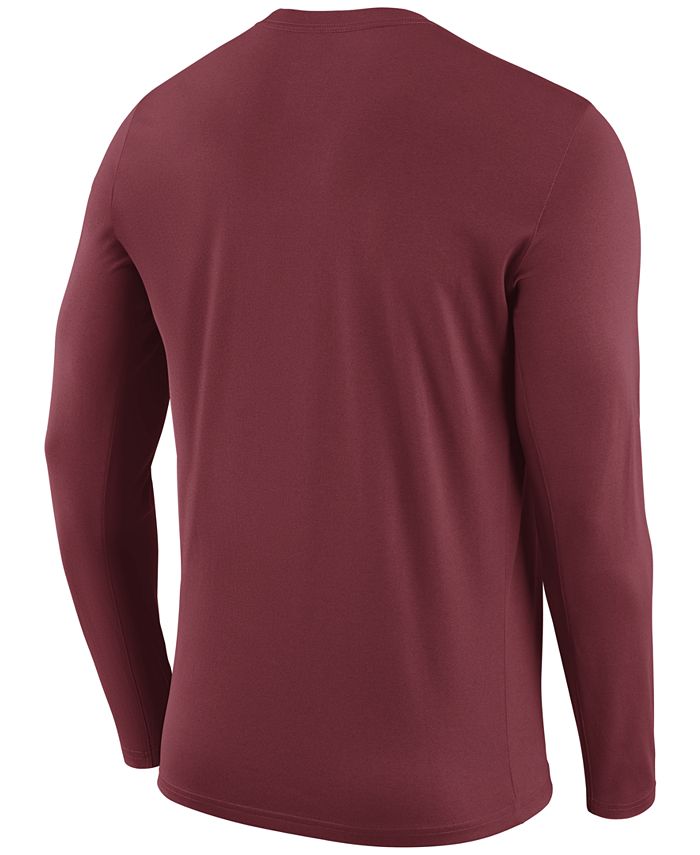 Nike Men's Arkansas Razorbacks Legend Staff Sideline Long Sleeve T ...