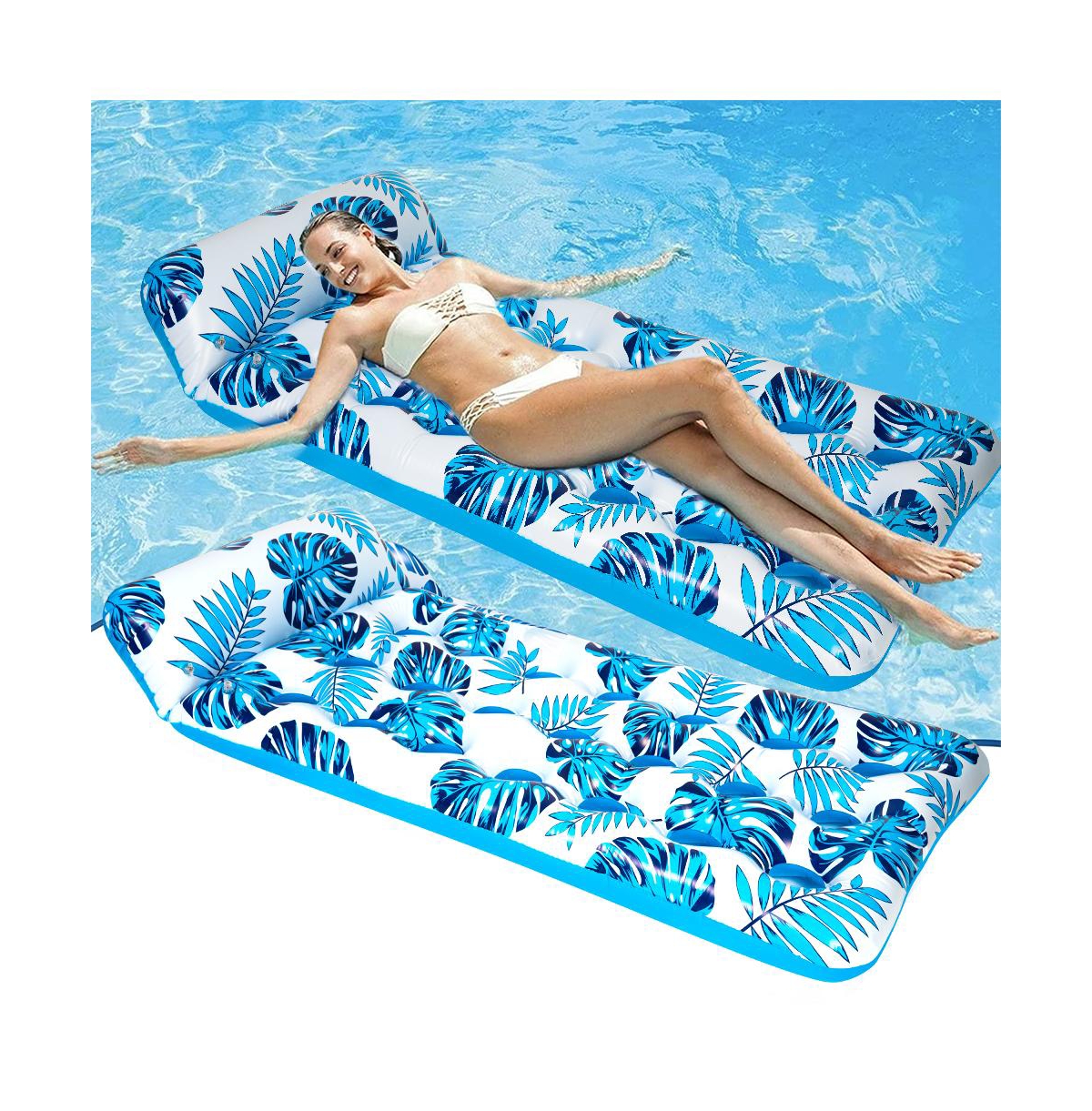 Click here for Cowin Inflatable Pool Float Mat 73x34 Adult Lounge... prices