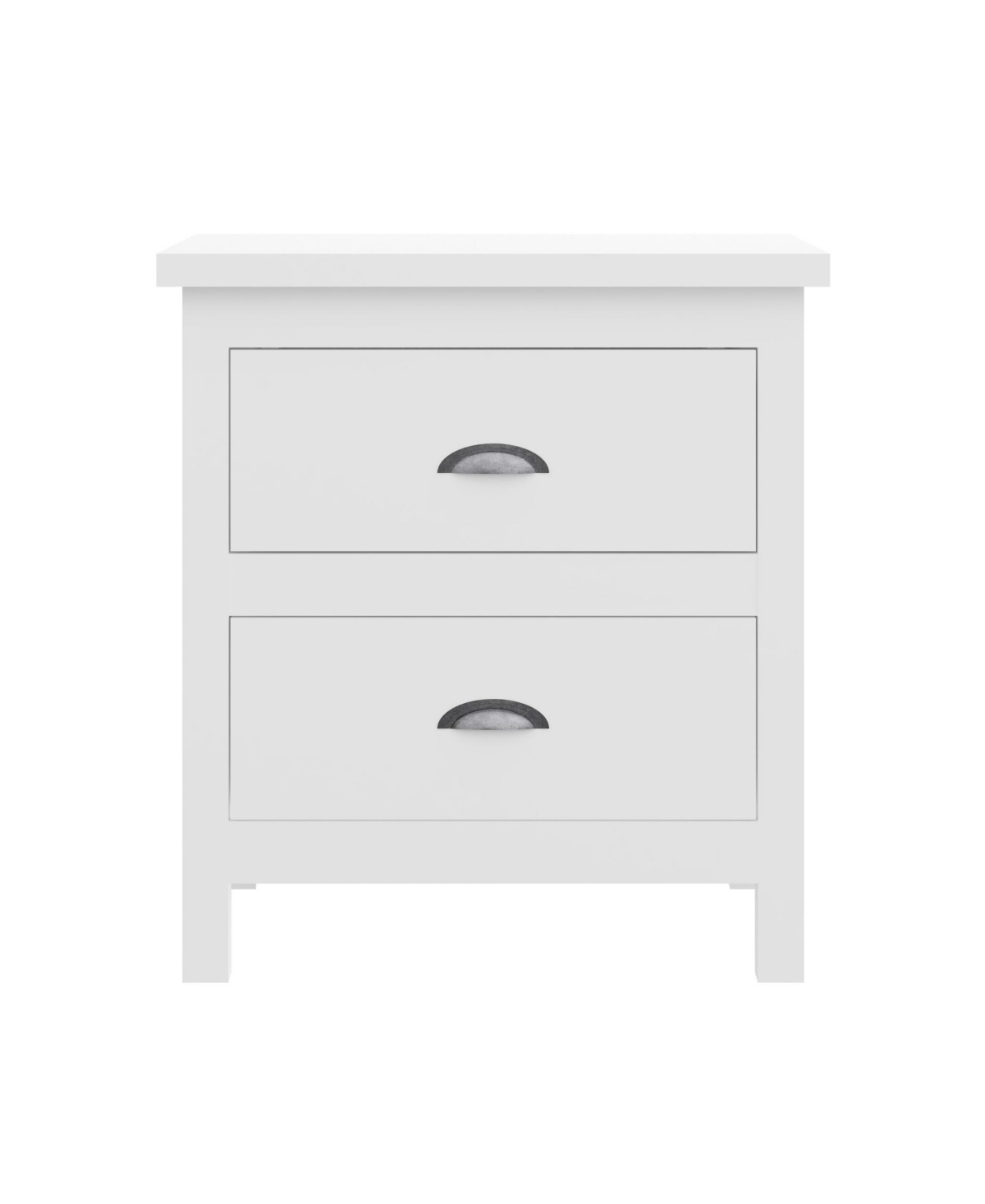 Click here for HomeRoots 22 Solid Wood Two Drawer Nightstand - No prices