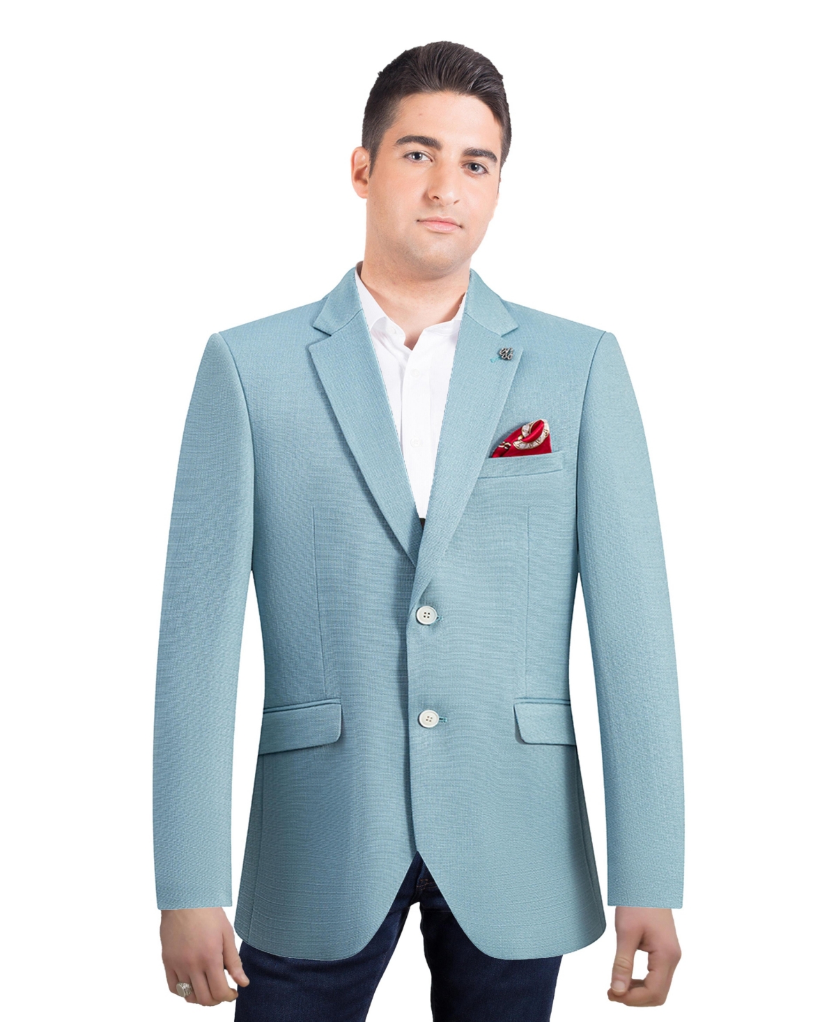 Click here for Elie Balleh Mens Slim Fit Solid Blazer Sports Coat... prices