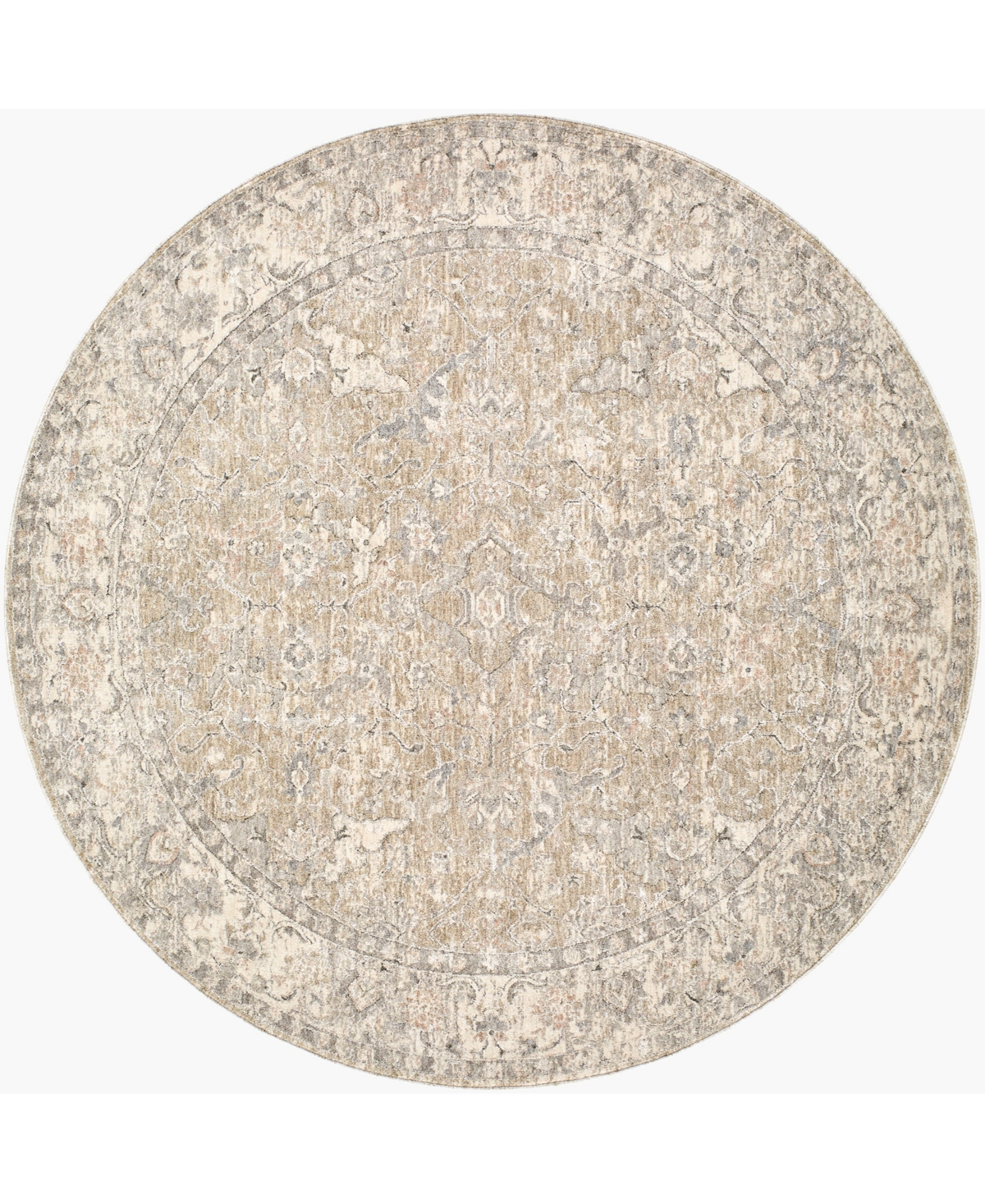 Click here for Livabliss Poetry 627379 53 x 53 Round Area Rug - C... prices
