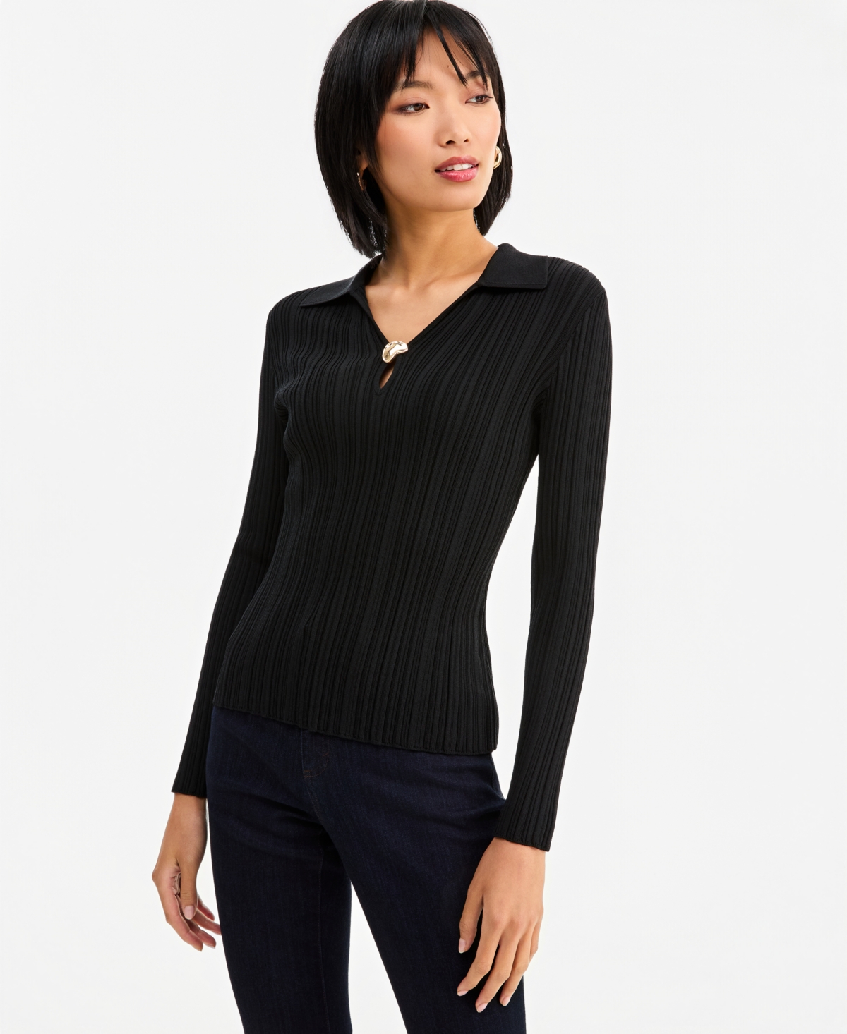 Click here for I.n.c. International Concepts Womens Ribbed Hardwa... prices