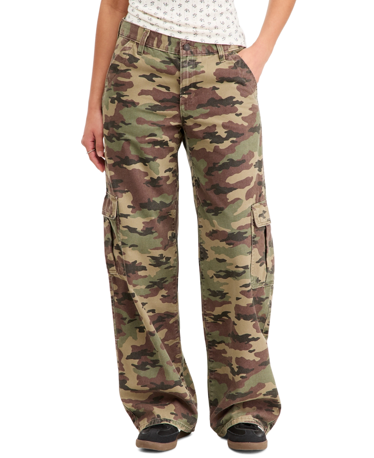 Click here for Levis Womens Superlow Loose Cargo Jeans - Waller C... prices