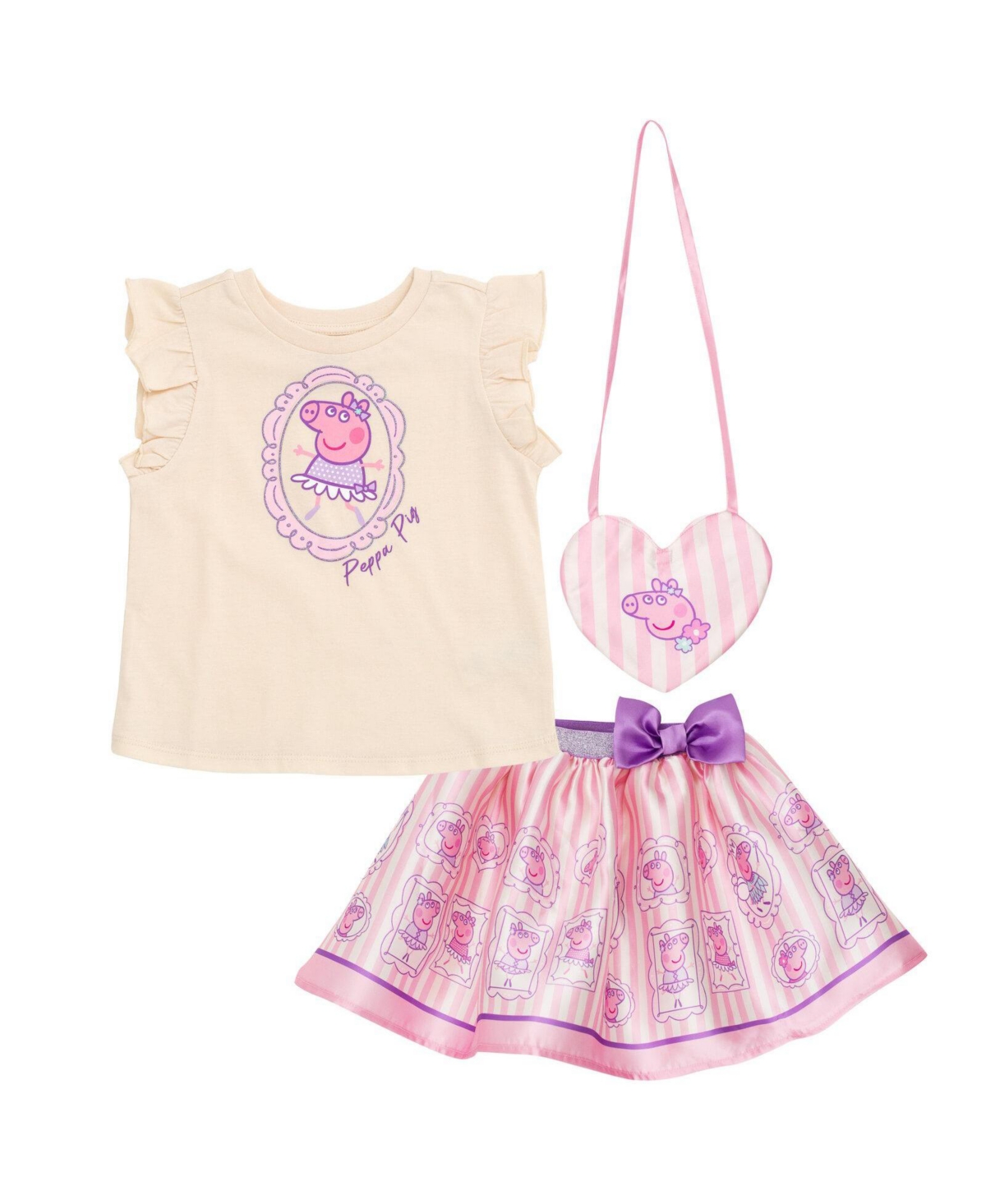 Click here for Peppa Pig Toddler Girls 2T- 4T T-Shirt and Satin S... prices