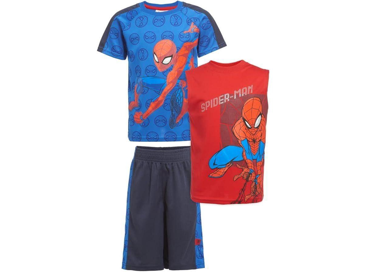 Click here for Spider-Man Big Boys 5-8 T-Shirt  Tank Top and Mesh... prices