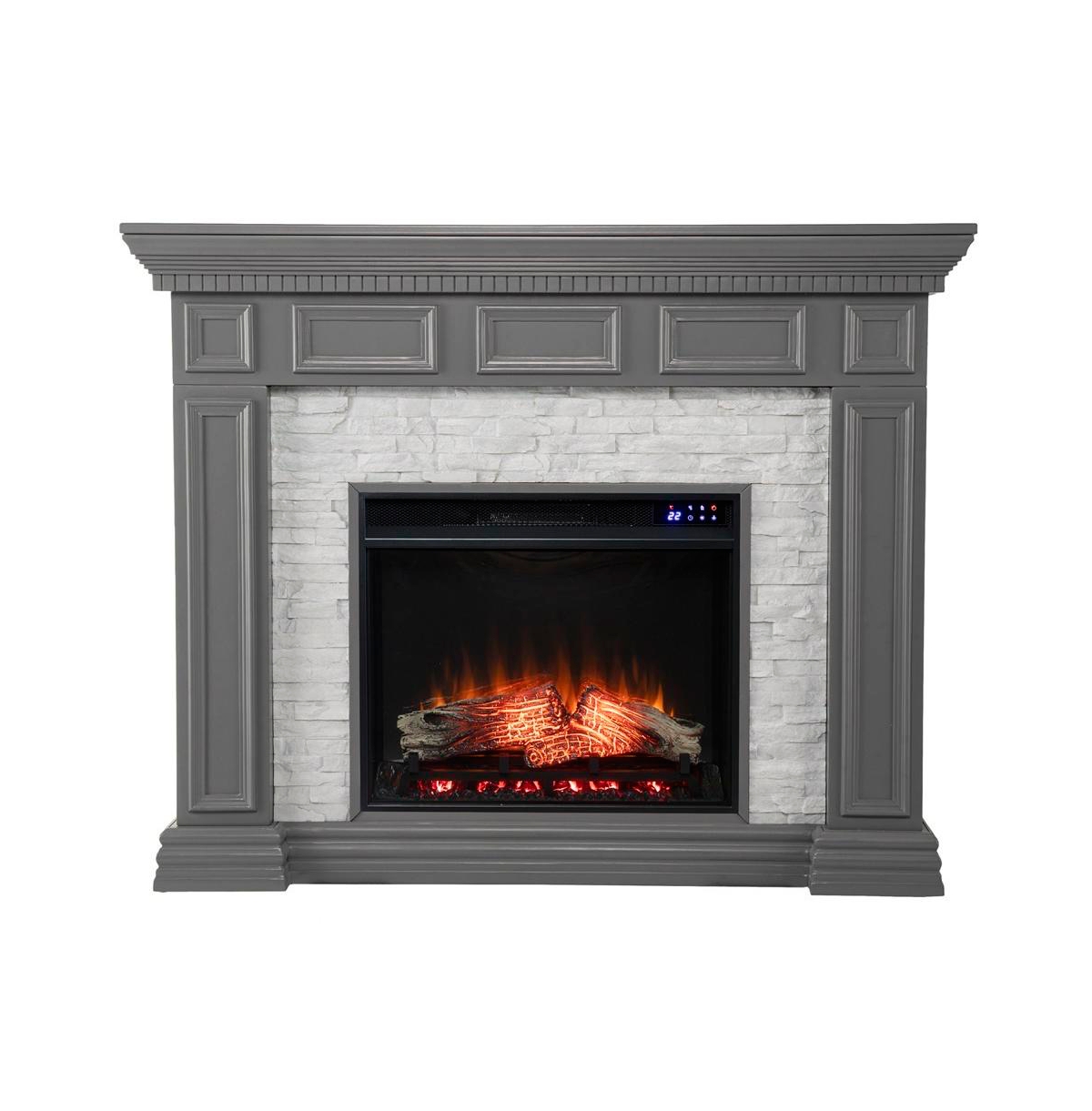 Click here for Augusta Home Dakesbury Electric Fireplace - Grey/b... prices