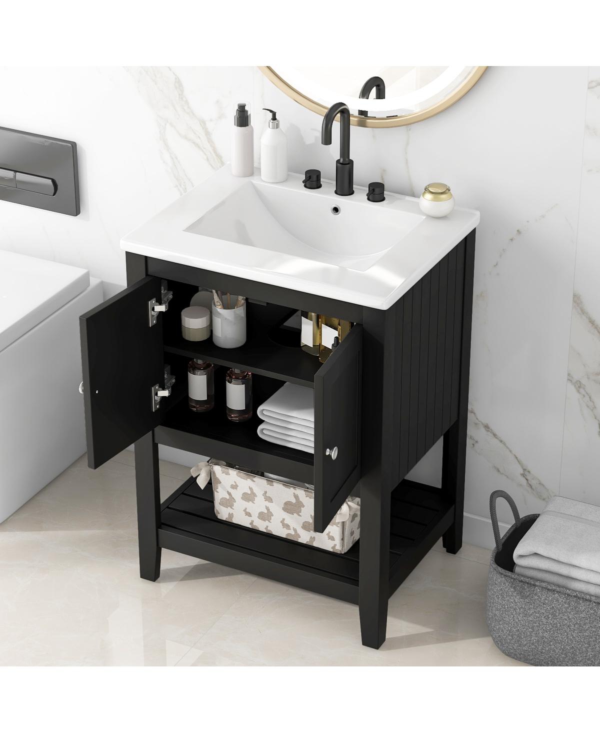 Click here for Sillysis 24 Inch Modern Freestanding Bathroom Vani... prices