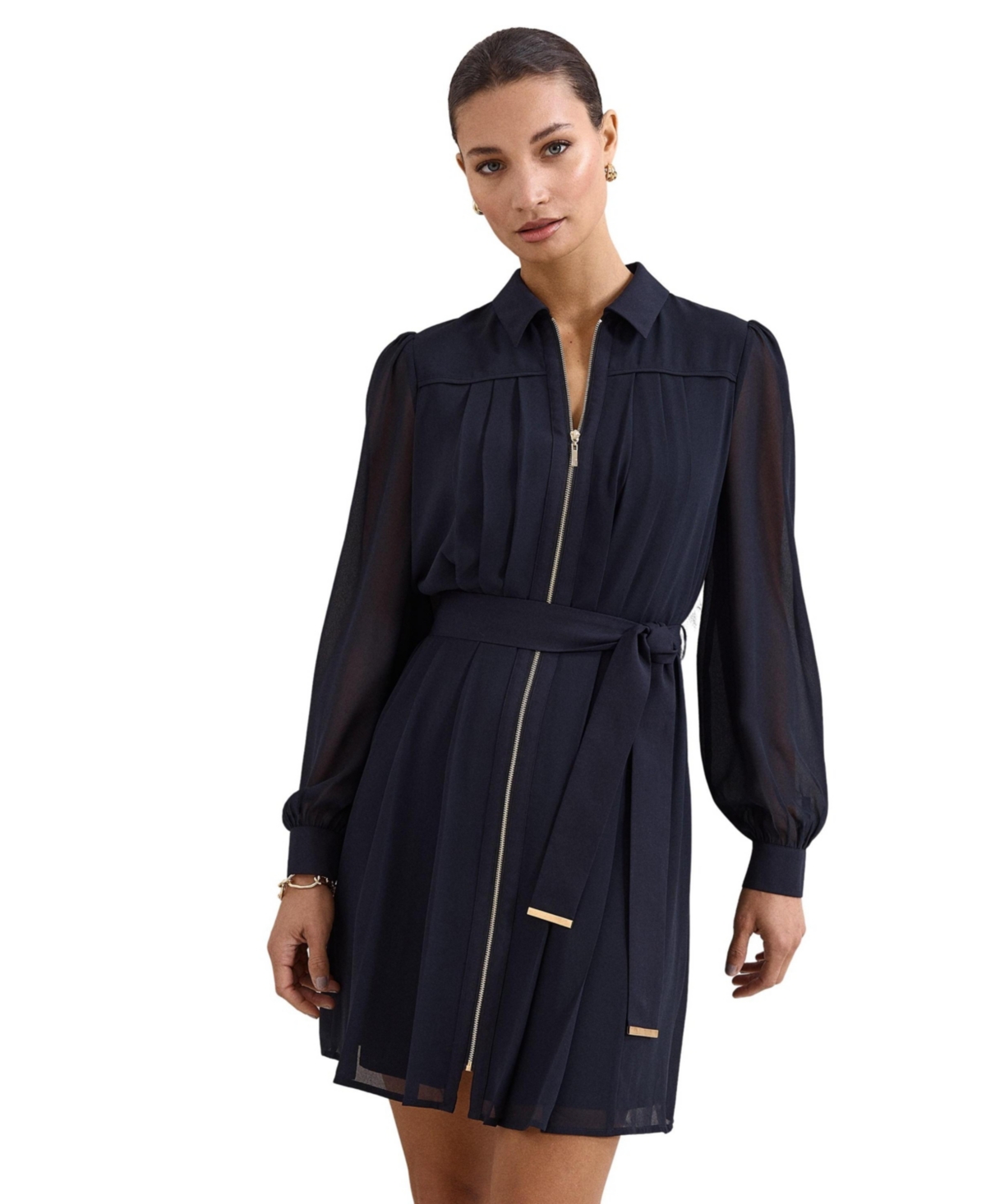 Click here for Phase Eight Womens Lottie Zip-Front Shirt Dress -... prices