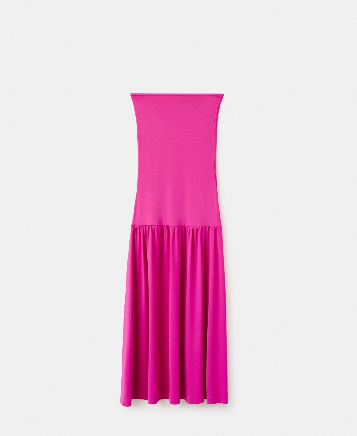Click here for Mango Womens Strapless Midi-Dress - Fuchsia prices