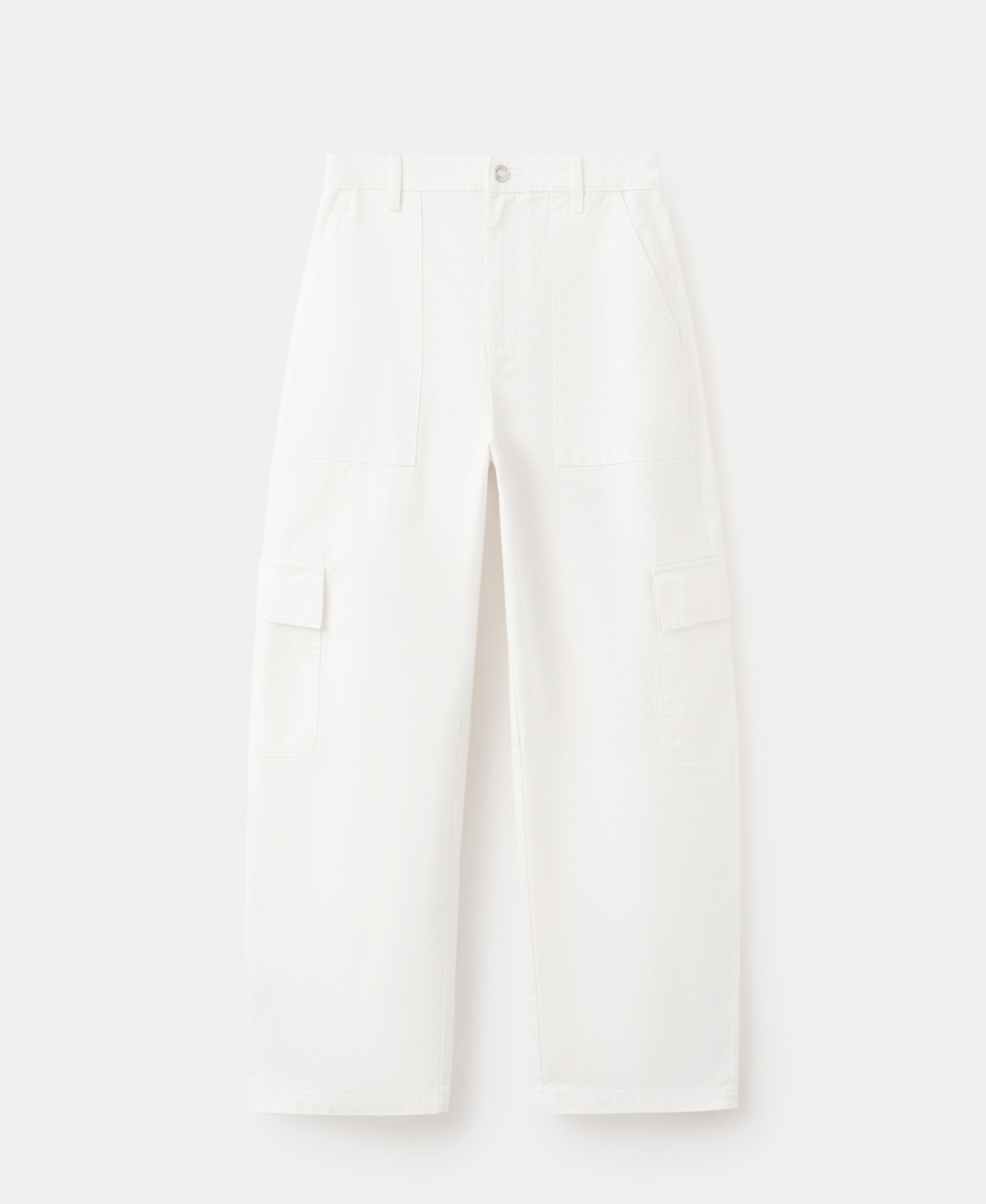Click here for Mango Womens Pocket Cargo Jeans - White prices