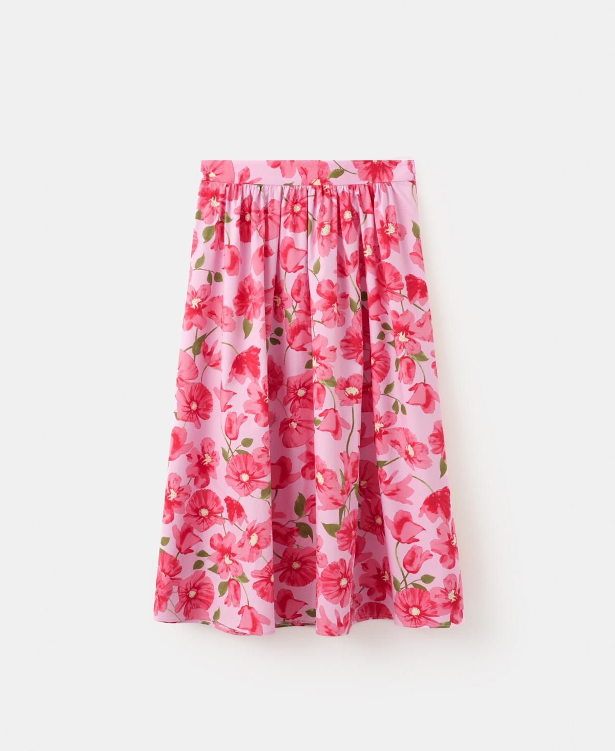 Click here for Mango Womens Cotton Midi Skirt - Pink prices