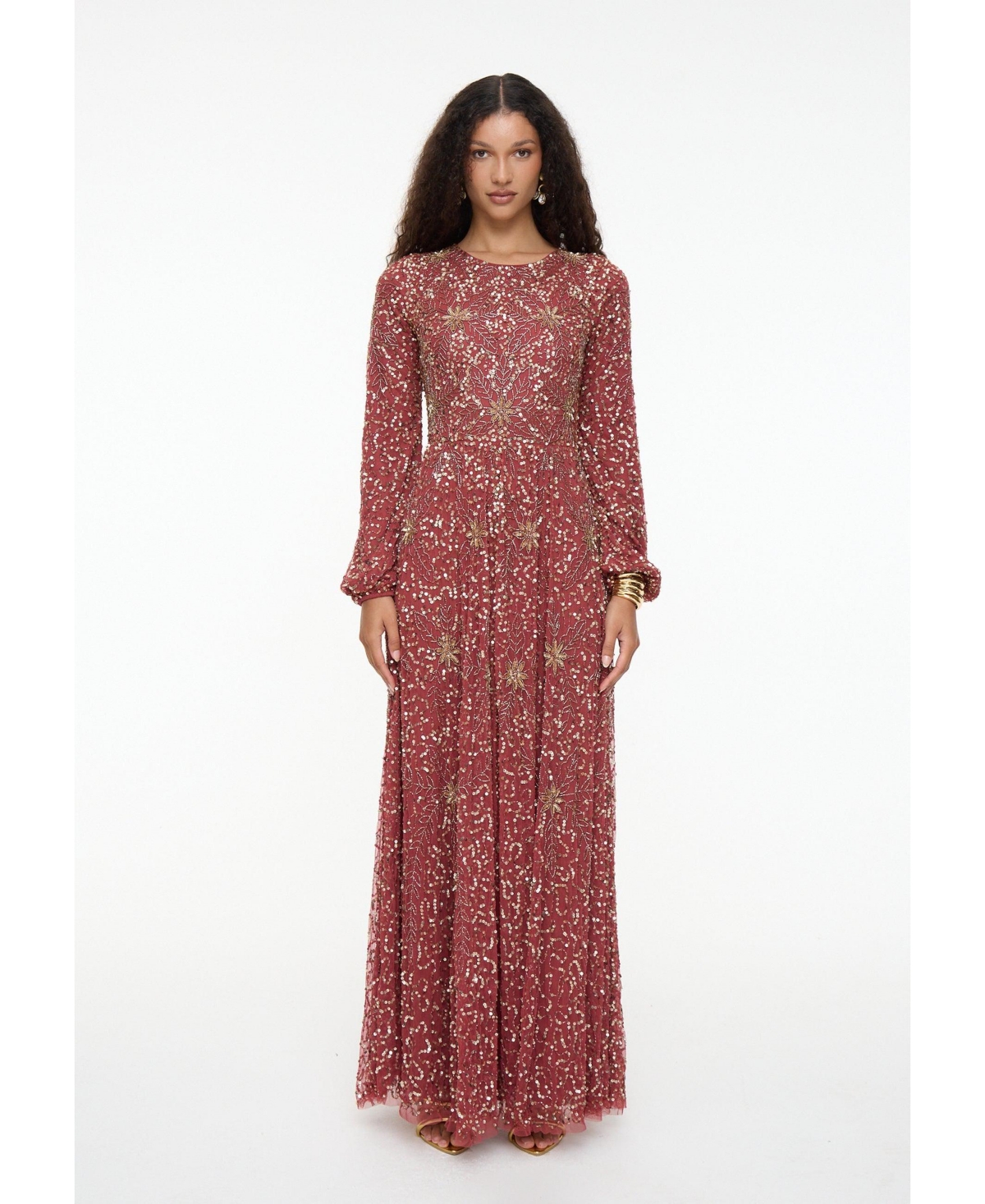 Click here for Maryisa Womens Modest Embellished Sequins A-Line D... prices