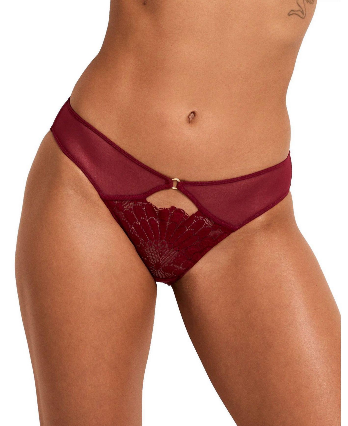 Click here for Adore Me Womens Albanne Bikini Panty - Dark red prices