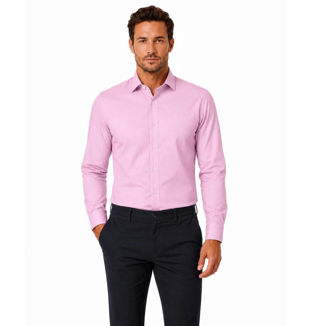 Click here for Elie Balleh Mens Slim Fit Button-Down Shirt - Pink prices