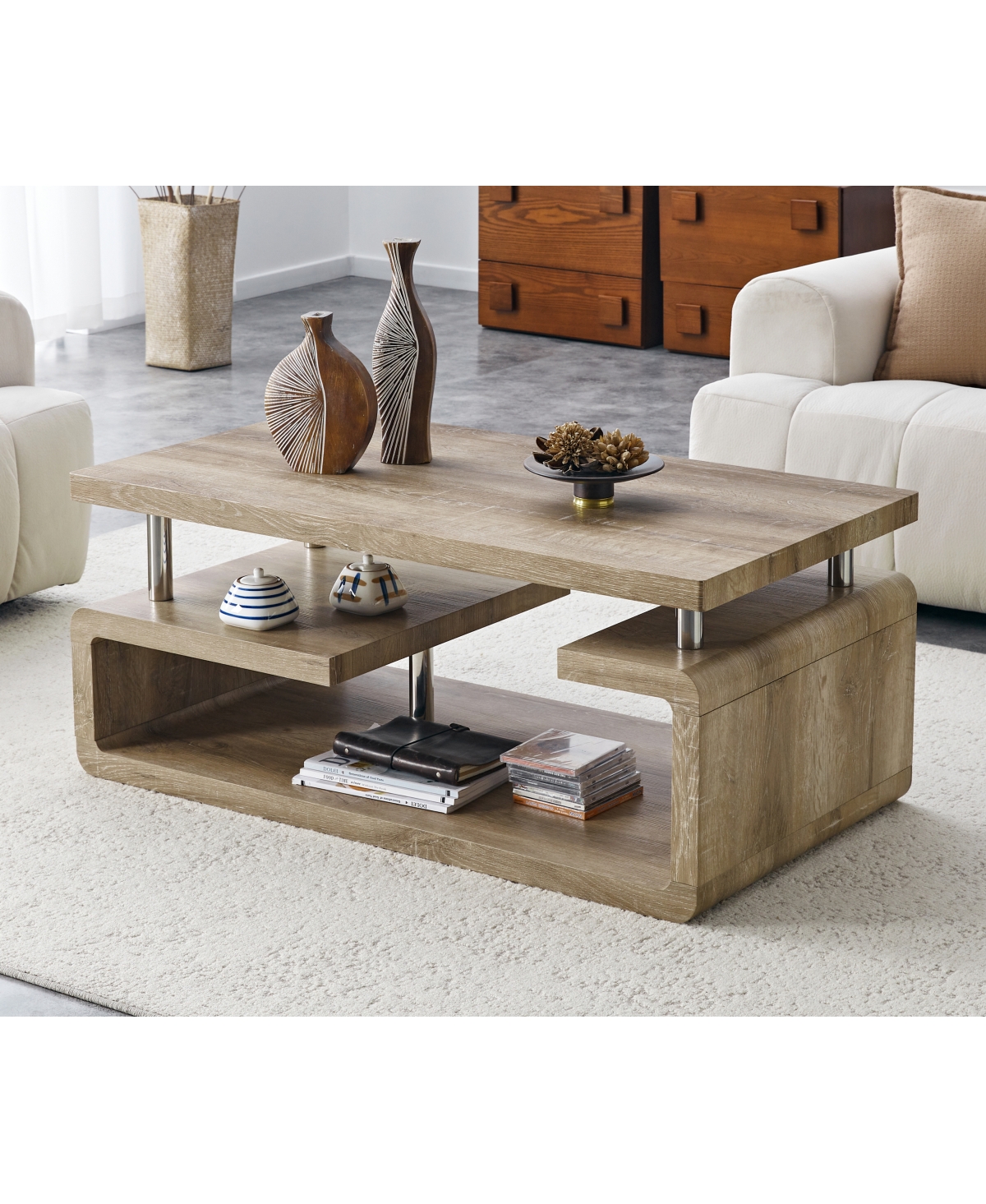 Click here for Streamdale Furniture Mdf Coffee Table with Carved... prices