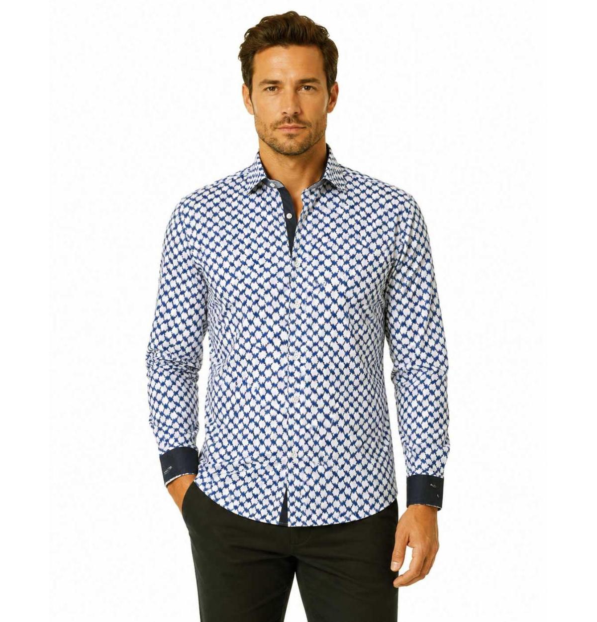 Click here for Elie Balleh Mens Slim Fit Stylish Button-Down Shir... prices